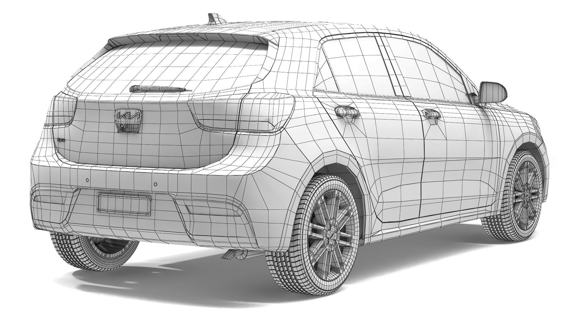 Kia Rio hatchback 2023 3D model | CGTrader