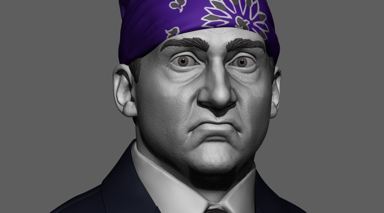 Michael Scott Prison Mike Bust from The Office La Oficina 3D model 3D ...