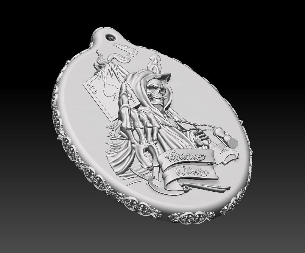 HM Skull Keychain 02 3D model 3D printable | CGTrader