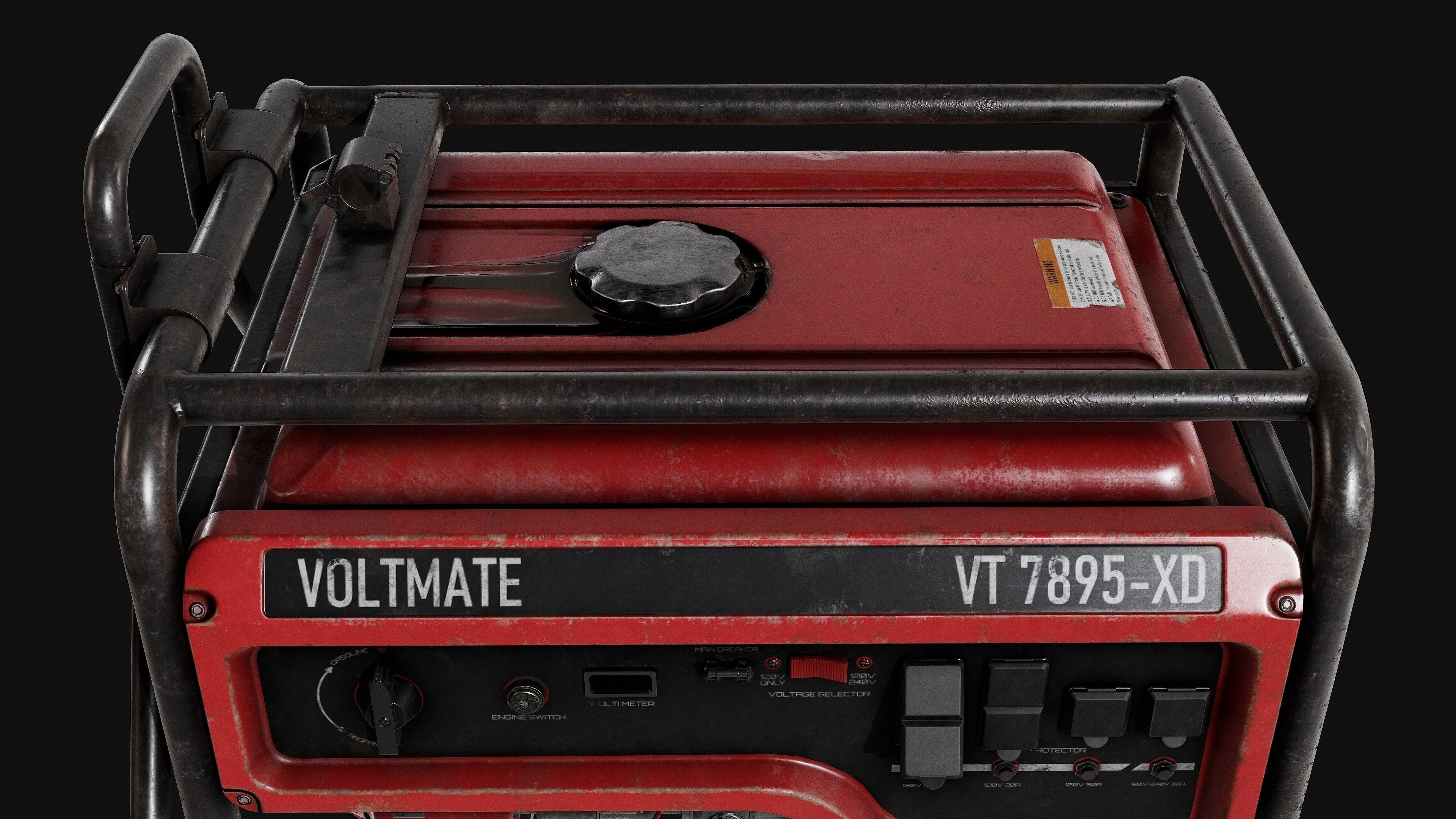 3D model Portable Generator-PBR Game Ready VR / AR / low-poly | CGTrader