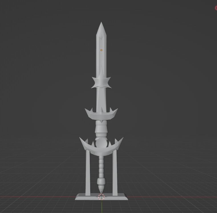 Star Sword with stand - letter opener 3D model | CGTrader