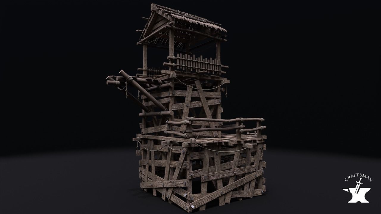 3D model Realistic Medieval Watchtower VR / AR / low-poly | CGTrader