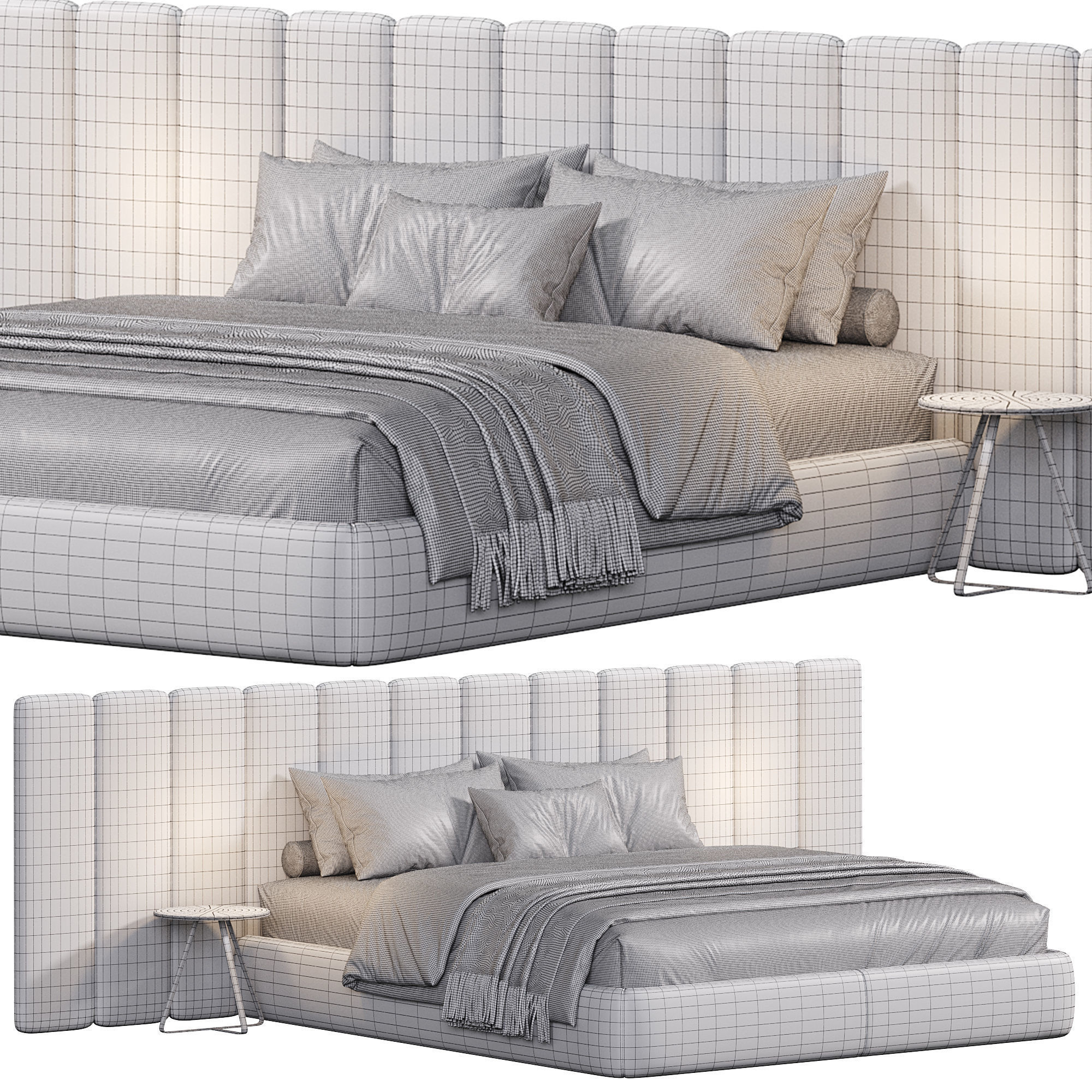 Valella bed by Thehighwall 3D model | CGTrader