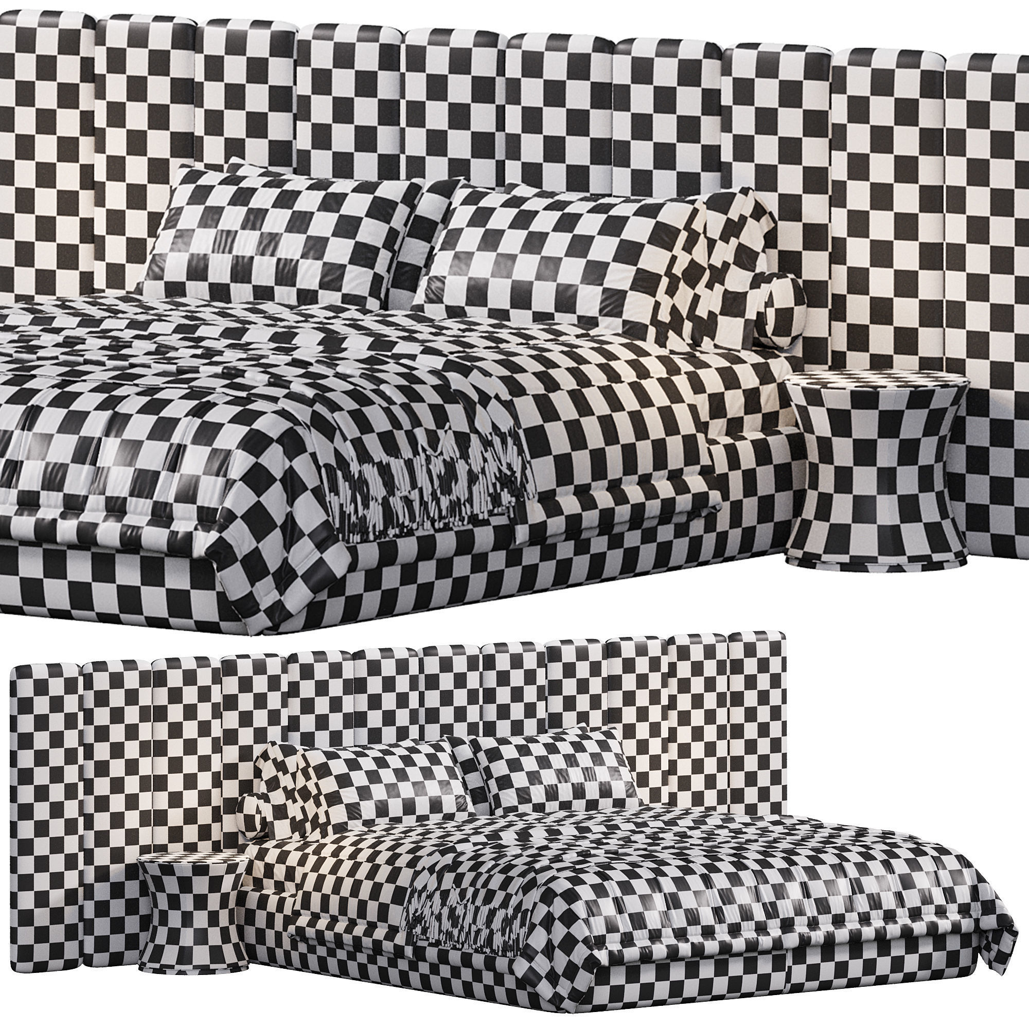 Valella bed by Thehighwall 3D model | CGTrader