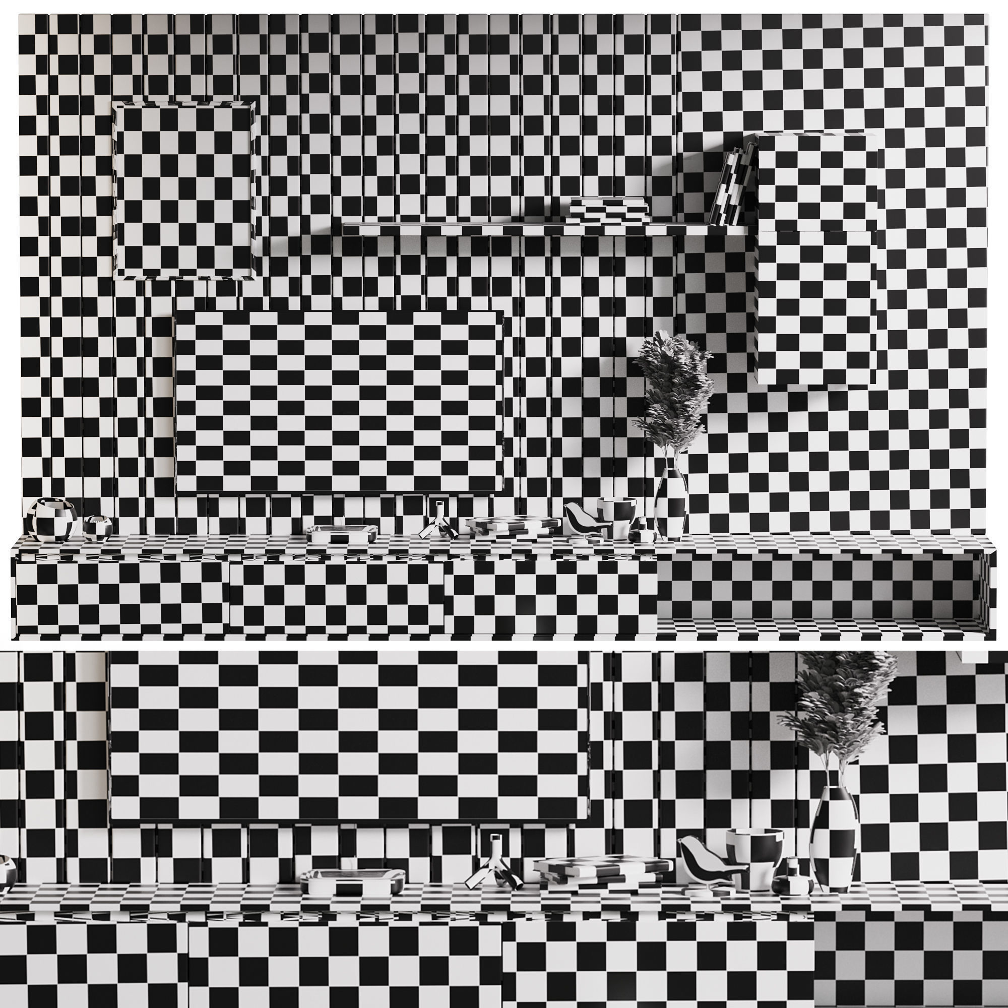 TW Wall set N1 3D model | CGTrader