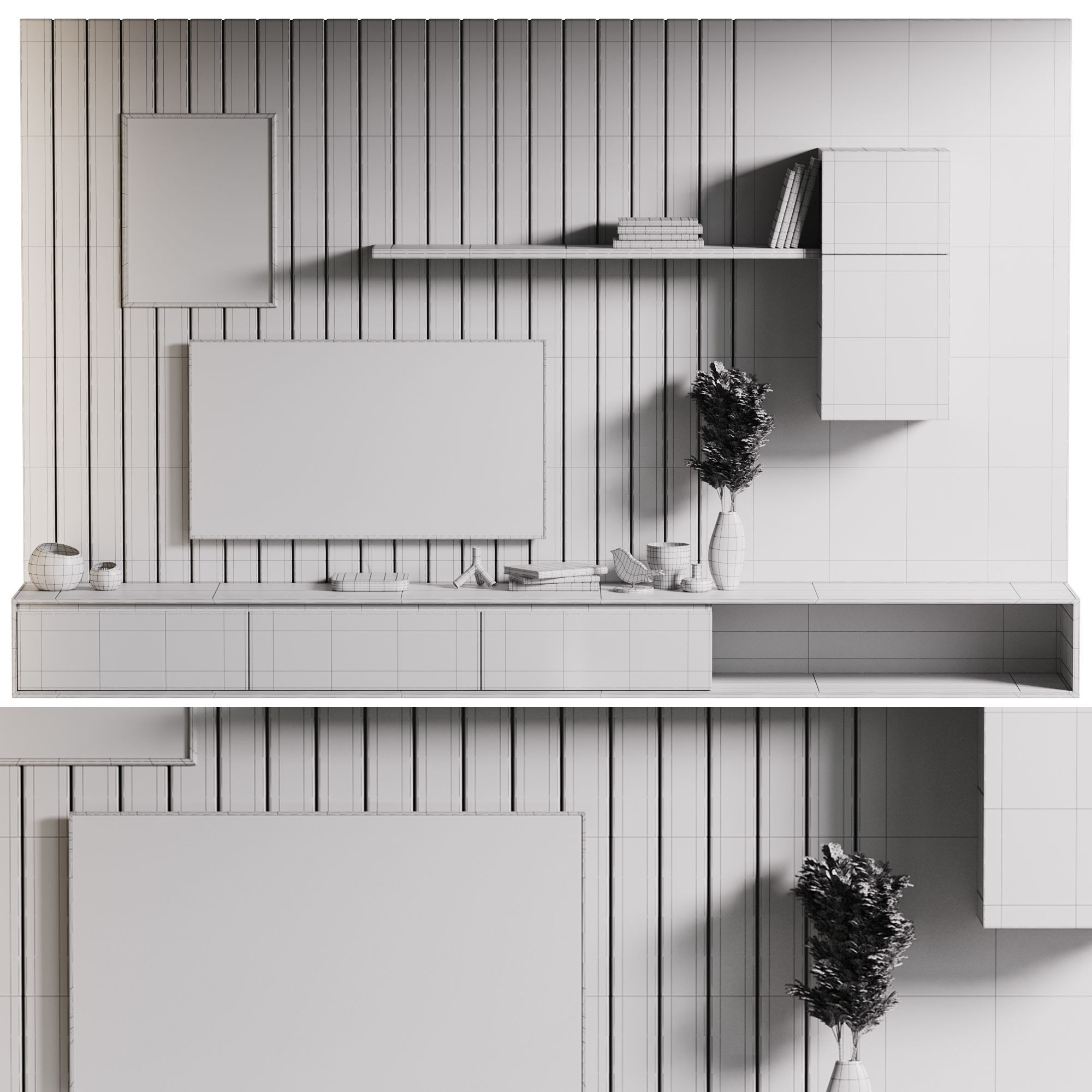 TW Wall set N1 3D model | CGTrader