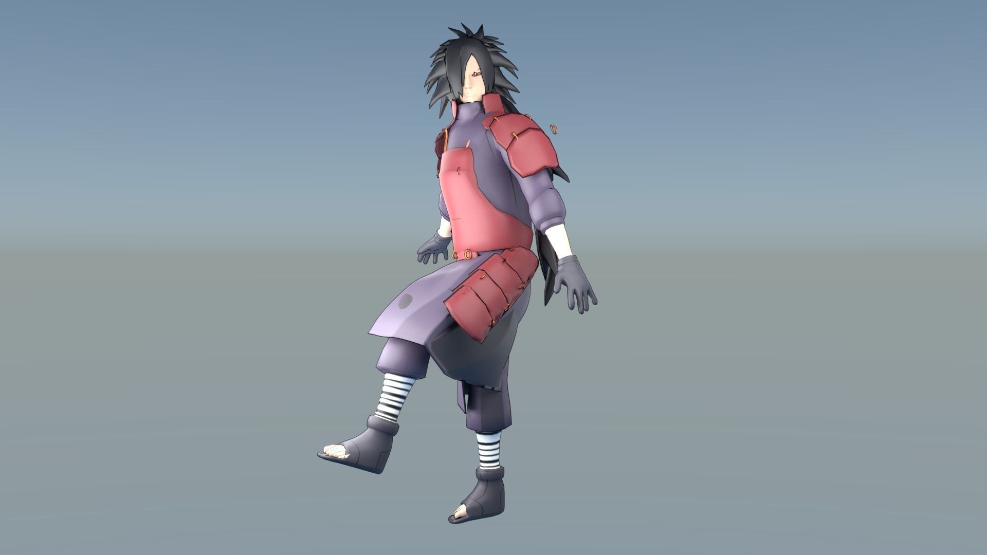 3D model Madara Uchiha Anime Manga Fantasy Character rigged Animated VR ...