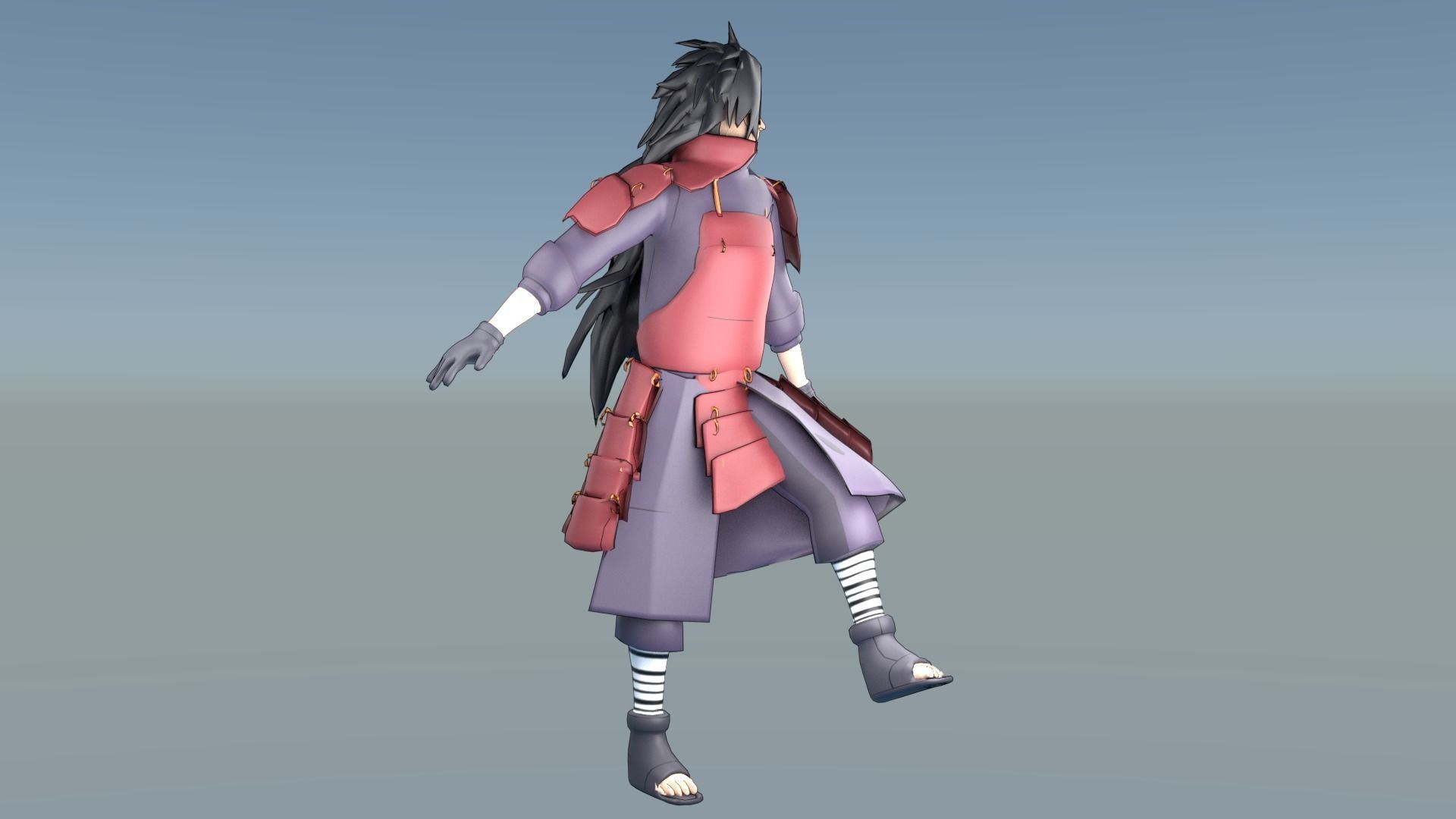3D model Madara Uchiha Anime Manga Fantasy Character rigged Animated VR ...