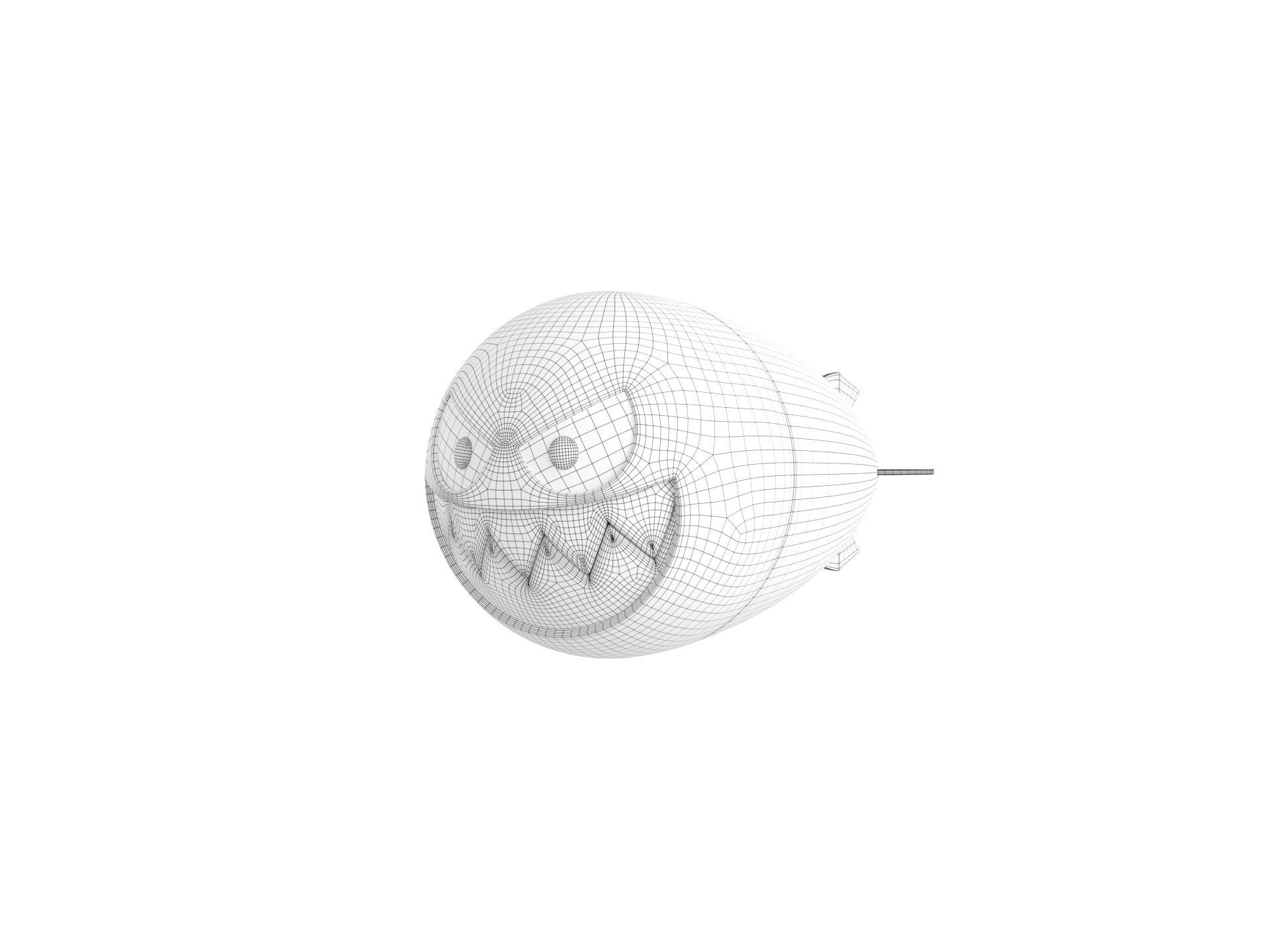 Character240 Cartoon Torpedo 3D model | CGTrader