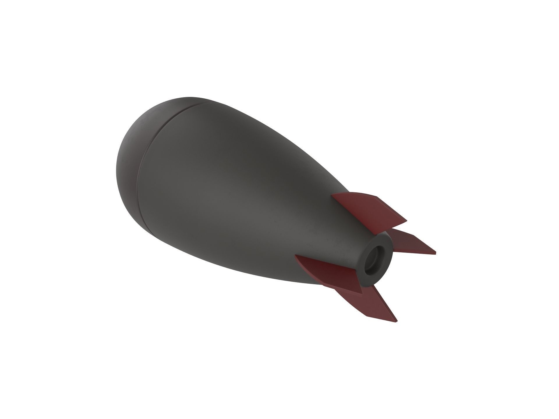 Character240 Cartoon Torpedo 3D model | CGTrader