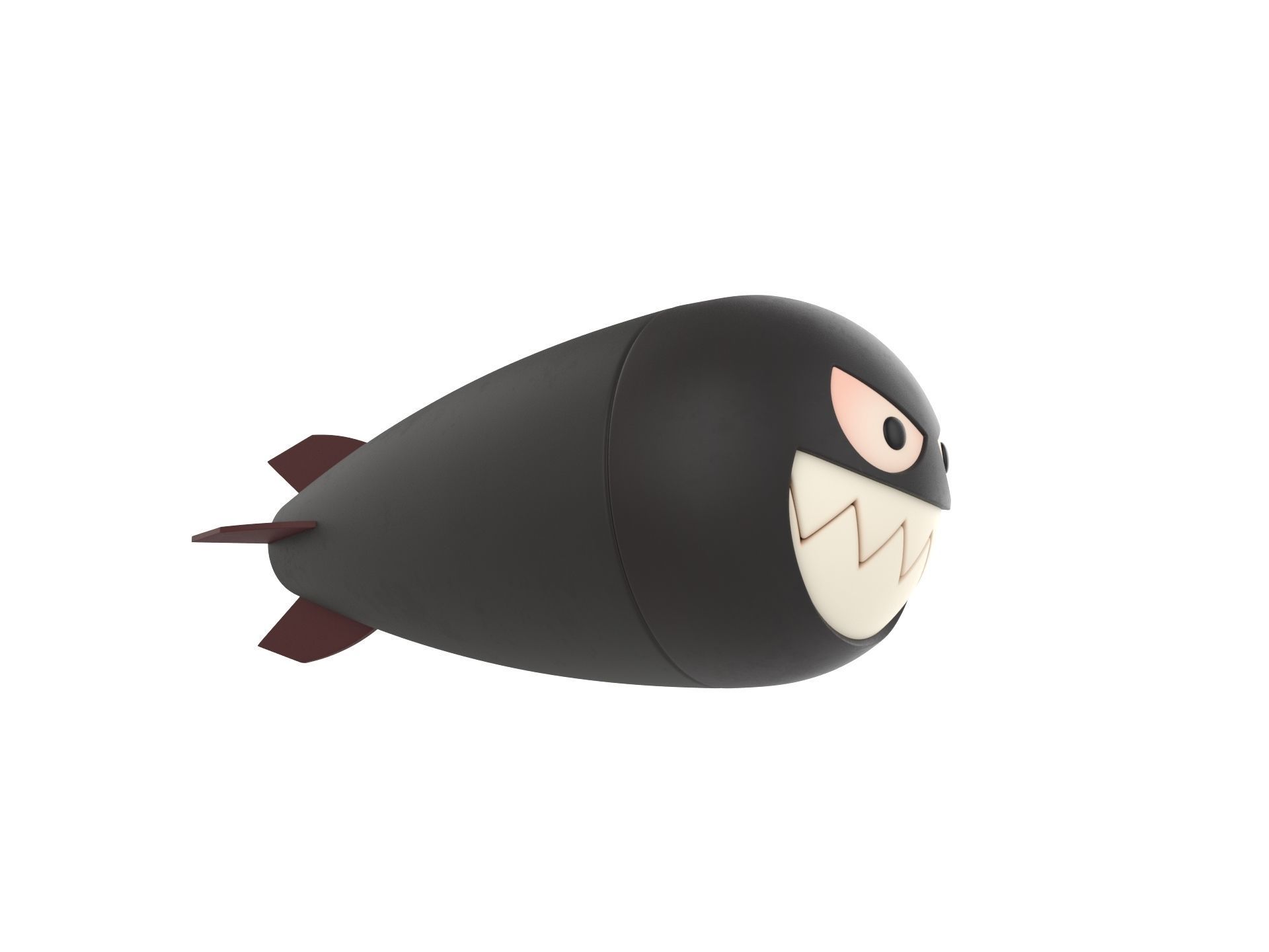 Character240 Cartoon Torpedo 3D model | CGTrader