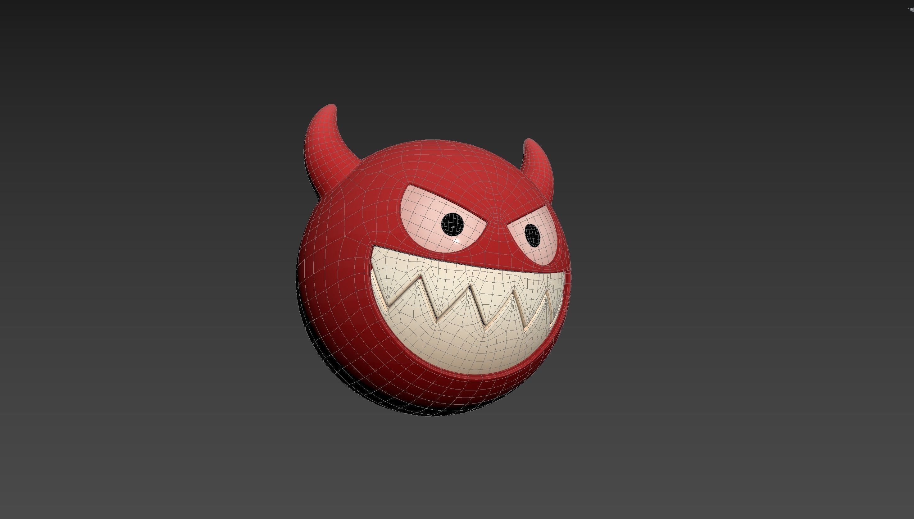 Character241 Devil Face 3D model | CGTrader