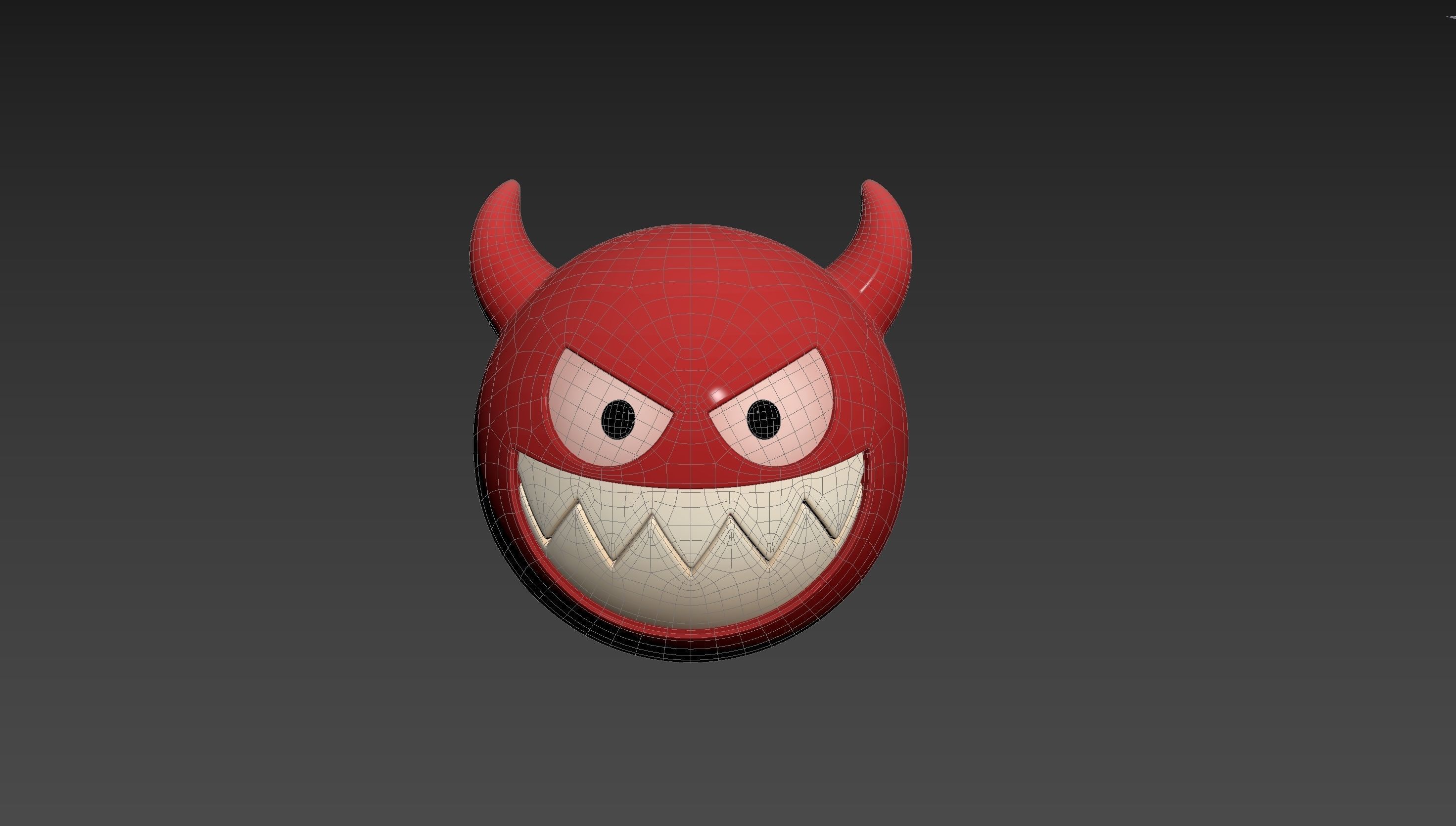 Character241 Devil Face 3D model | CGTrader