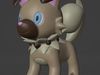 Rockruff 3D model 3D printable | CGTrader