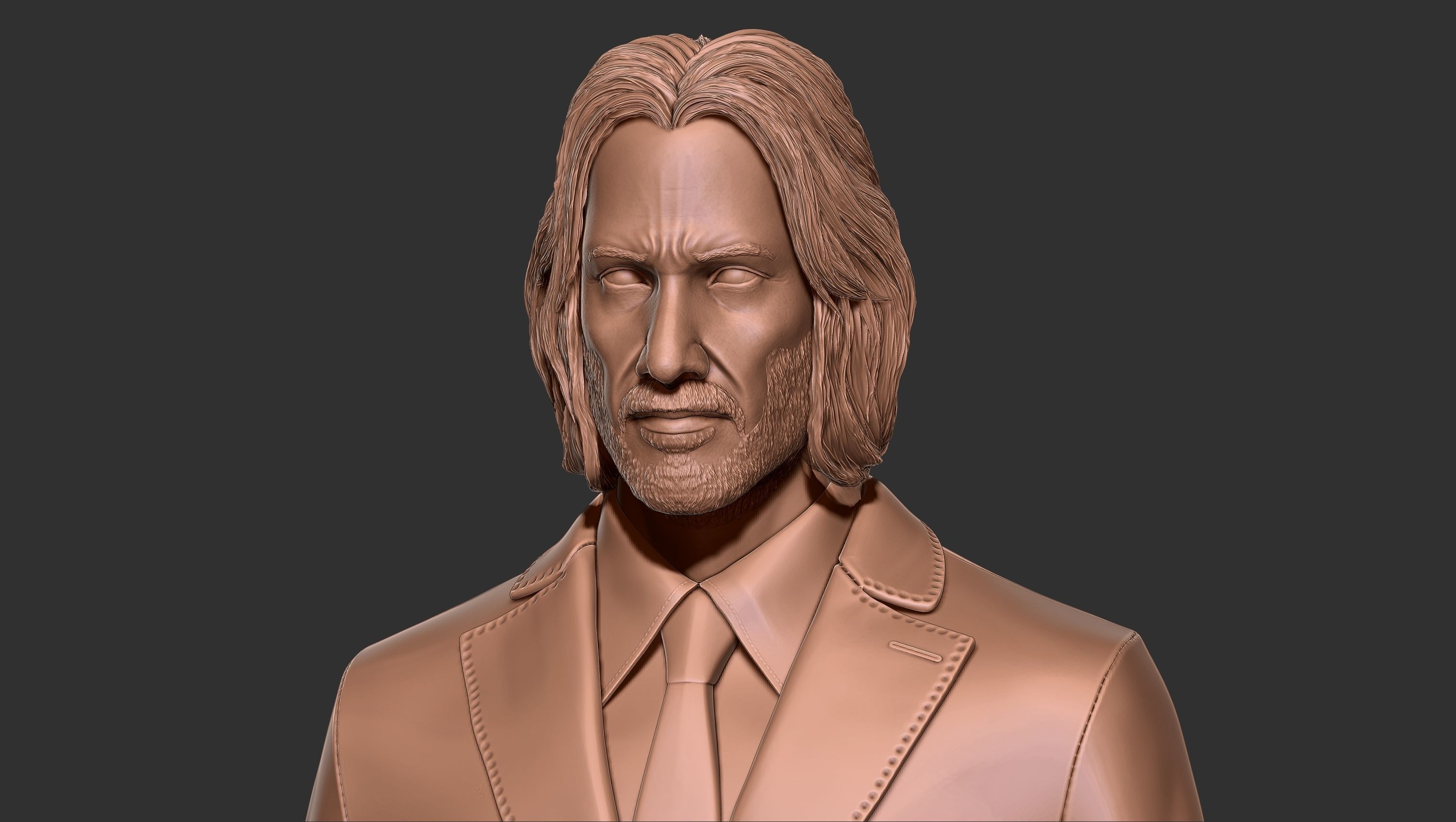 John Wick figure 3D model 3D printable | CGTrader