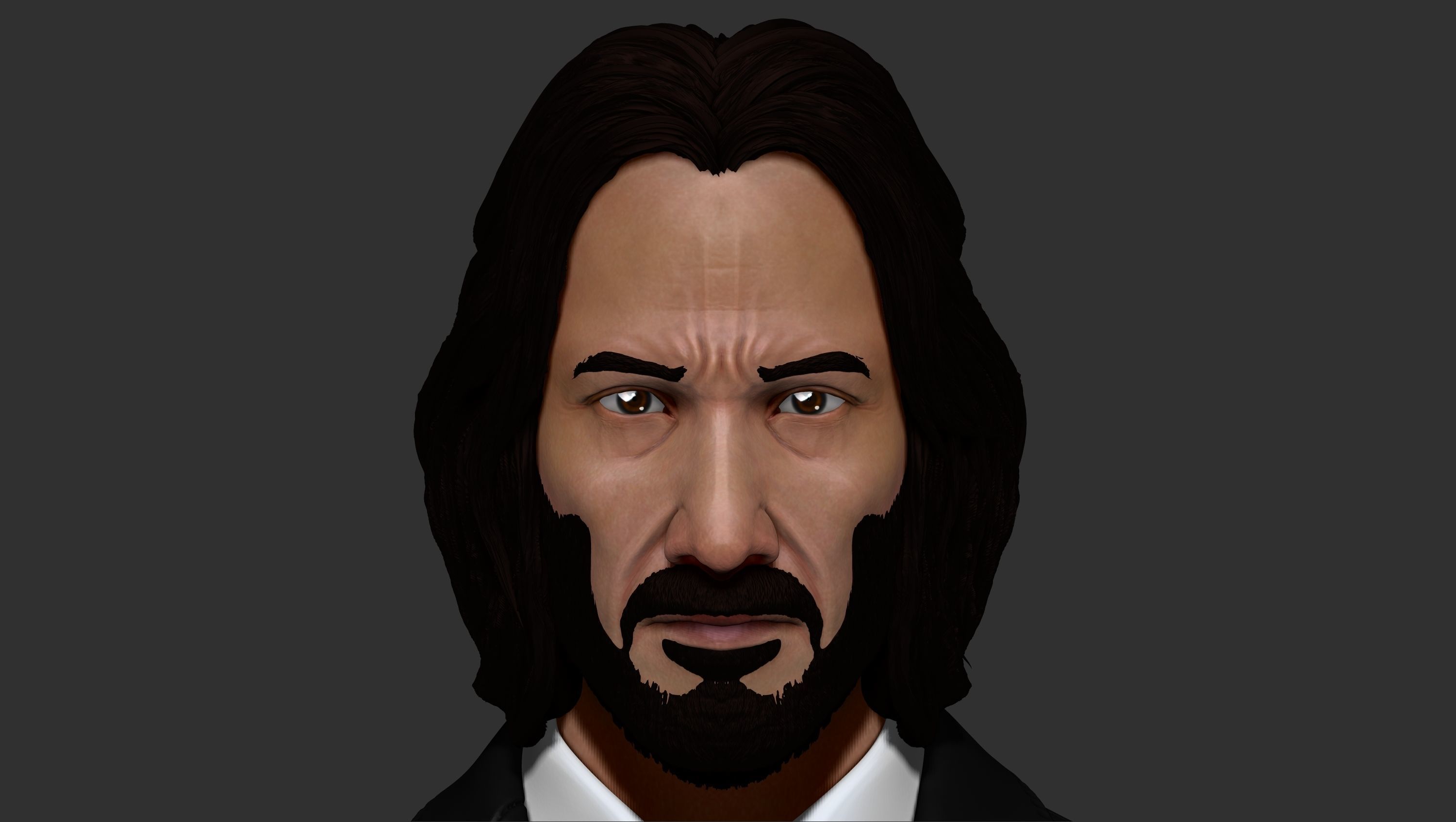 John Wick figure 3D model 3D printable | CGTrader