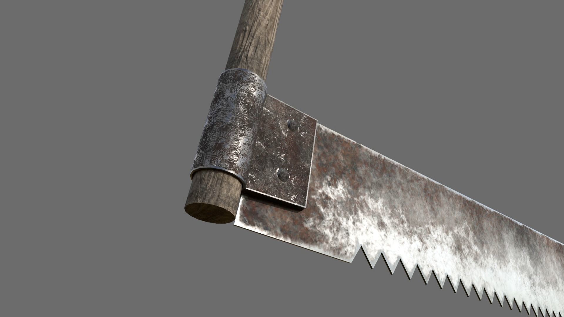 3D model Two-man crosscut saw VR / AR / low-poly | CGTrader