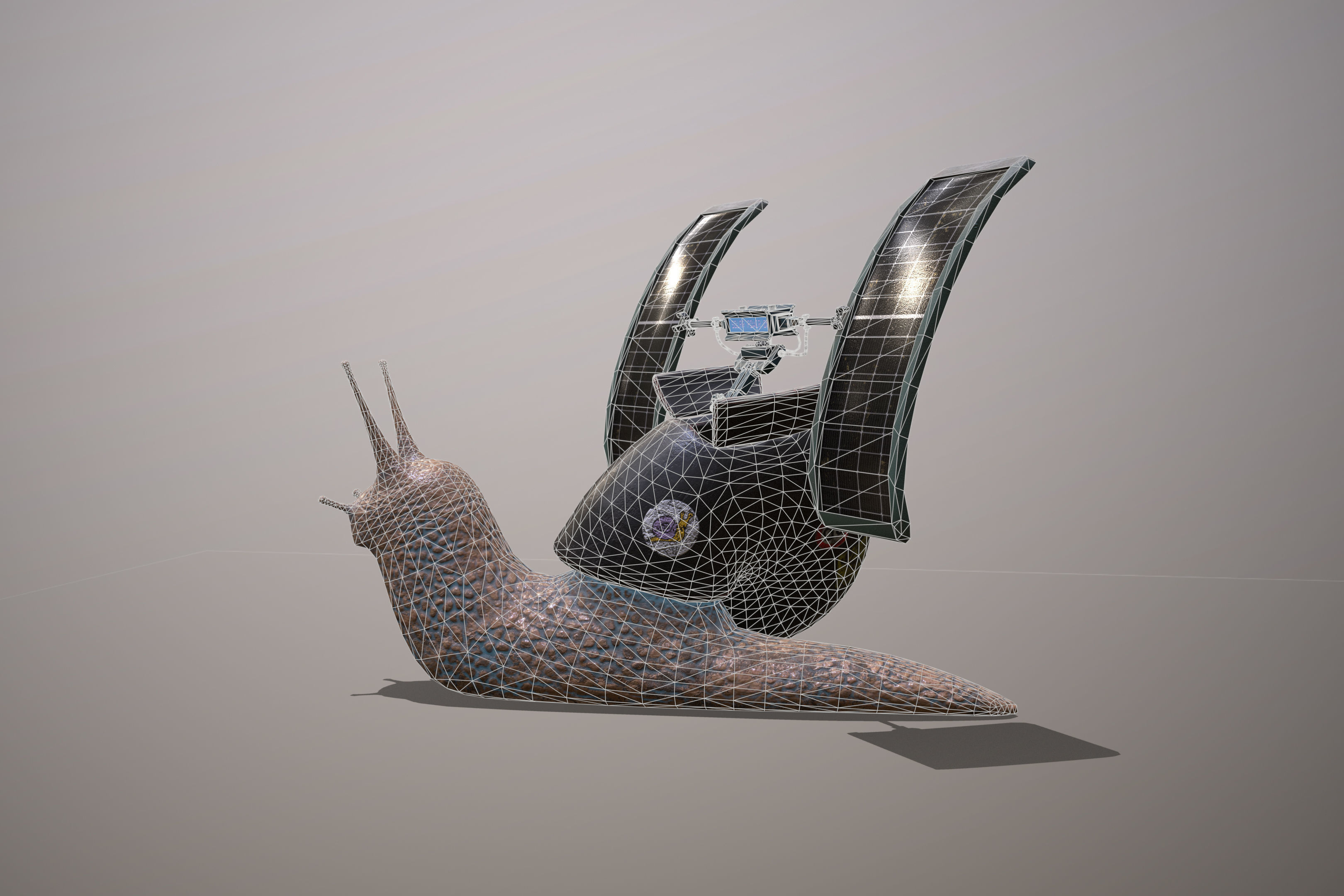 3D model Solar Snail VR / AR / low-poly | CGTrader