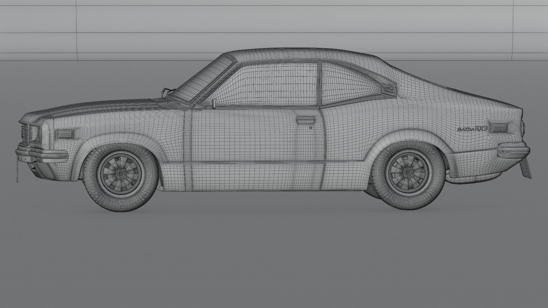Mazda Rx3 Car Model 3D model | CGTrader