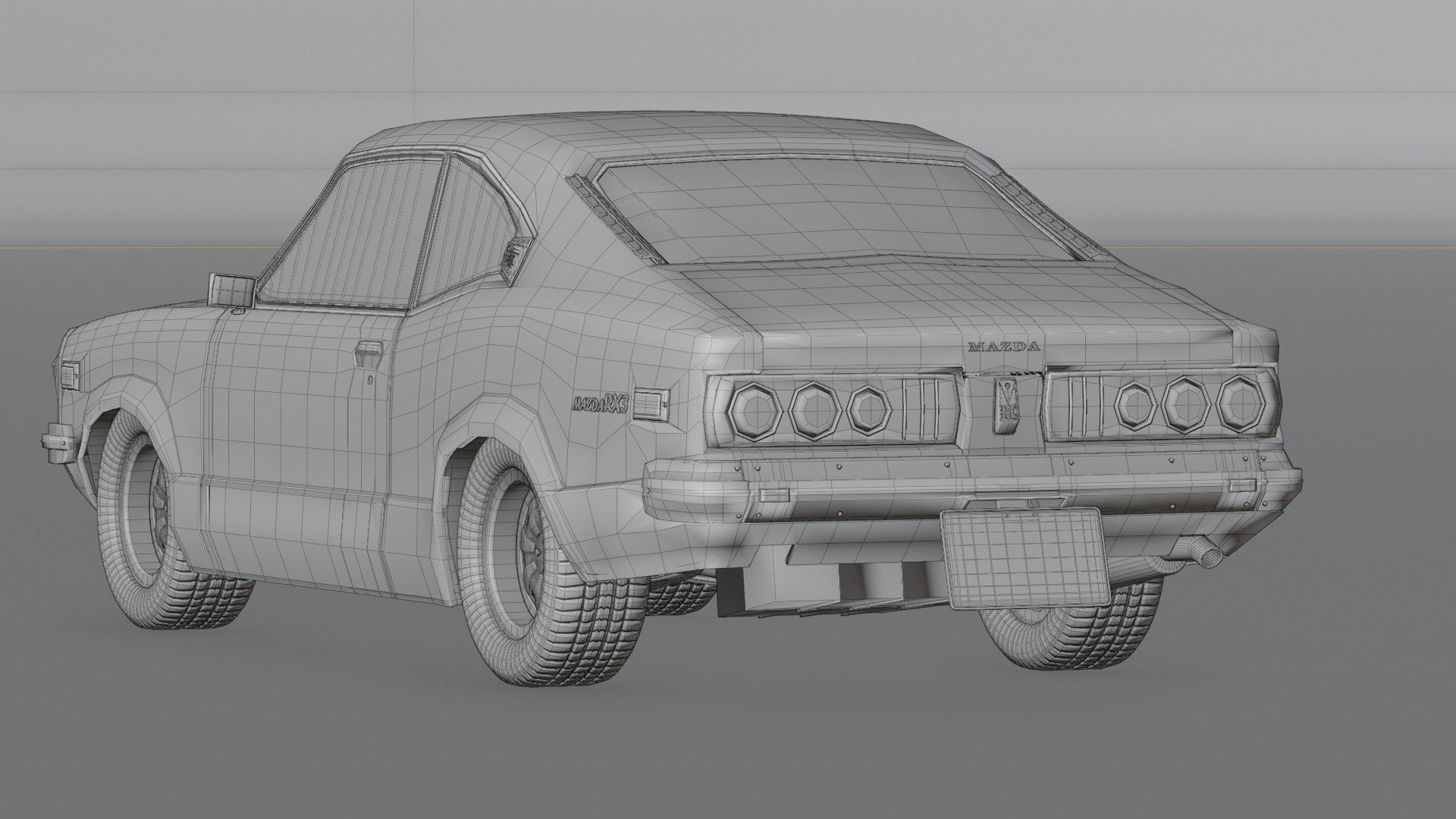 Mazda Rx3 Car Model 3D model | CGTrader