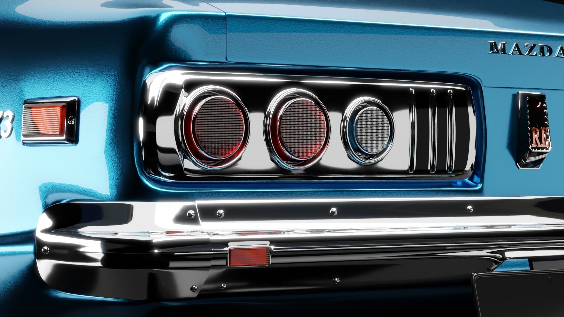 Mazda Rx3 Car Model 3D model | CGTrader