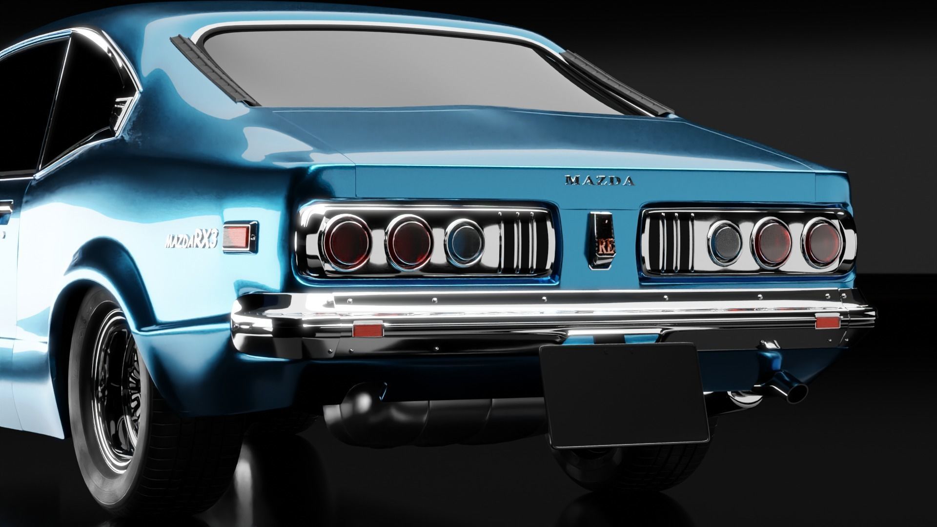 Mazda Rx3 Car Model 3D model | CGTrader