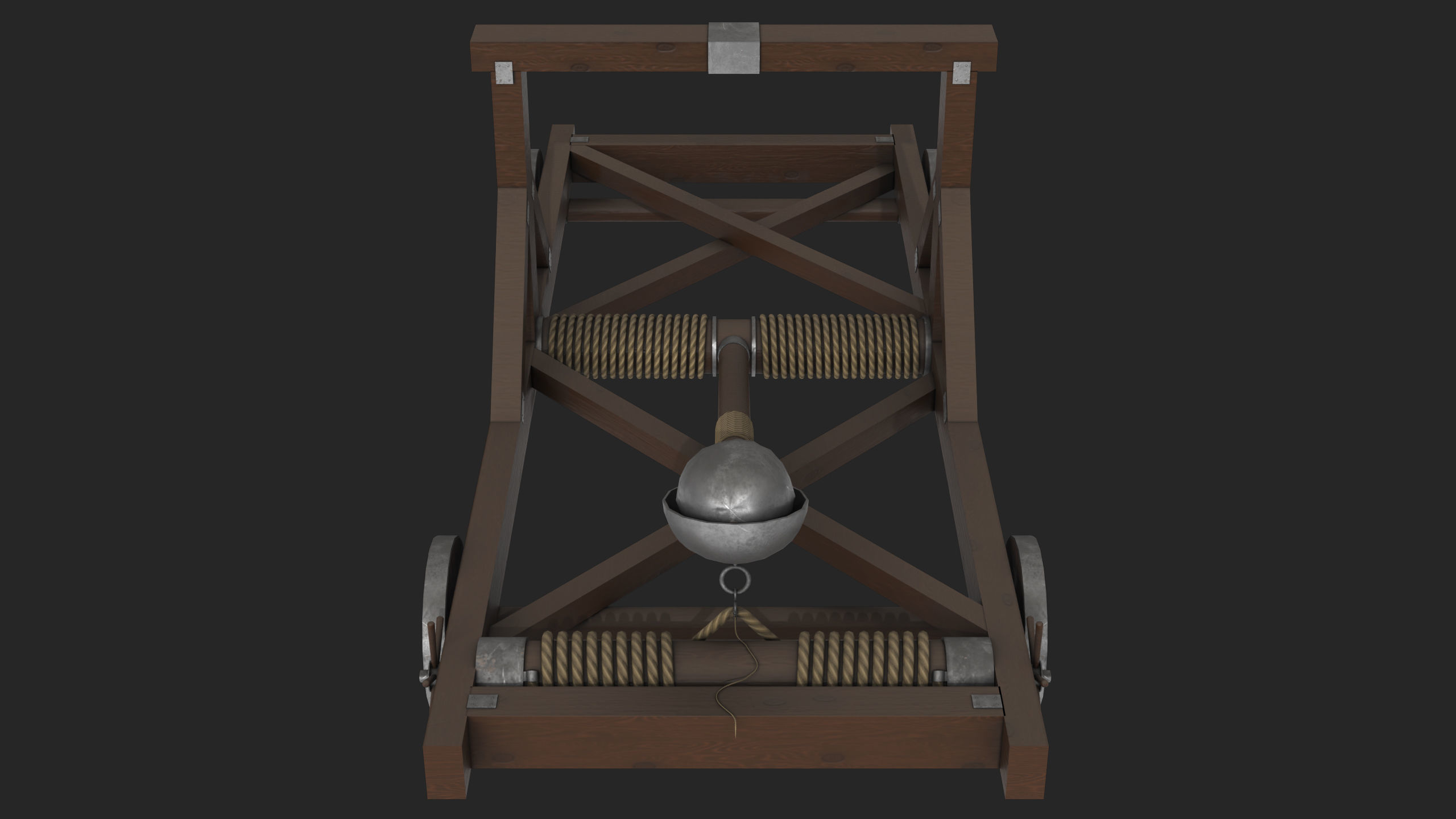 3D model Medieval Catapult 01 All PBR Unity UE Textures Included VR ...