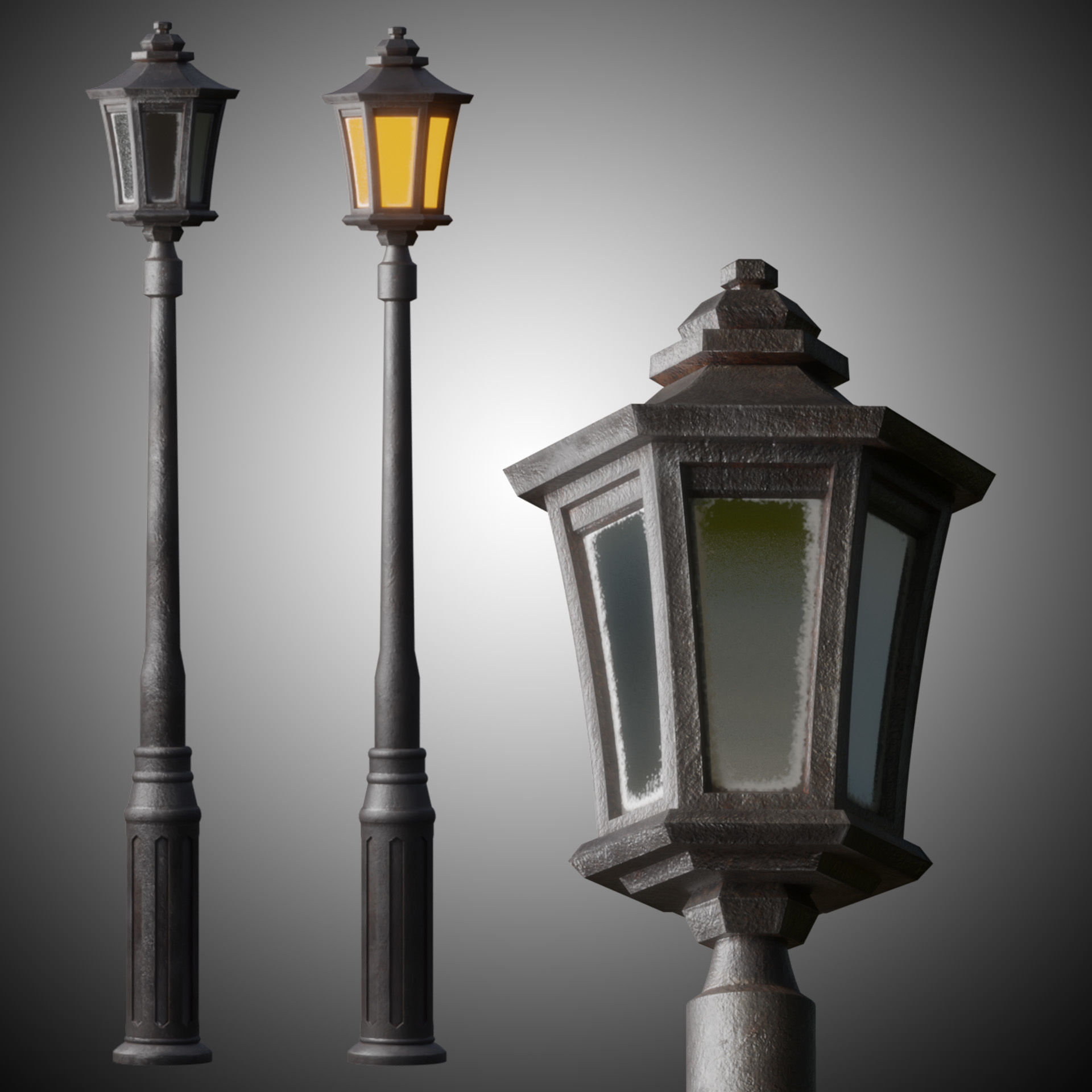 3D model Classic street lamp 3D model VR / AR / low-poly | CGTrader