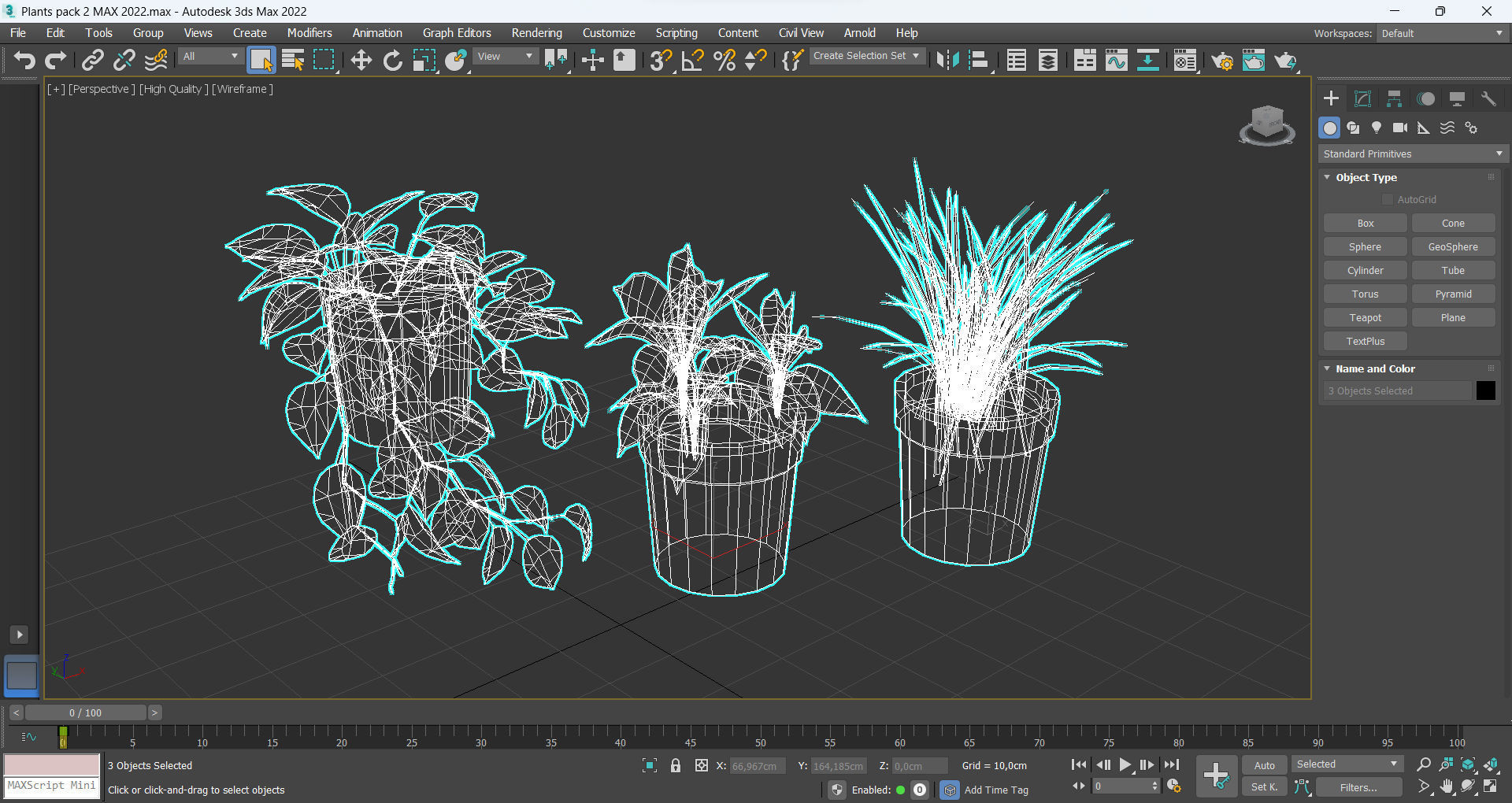 3D model Plants pack 2 VR / AR / low-poly | CGTrader