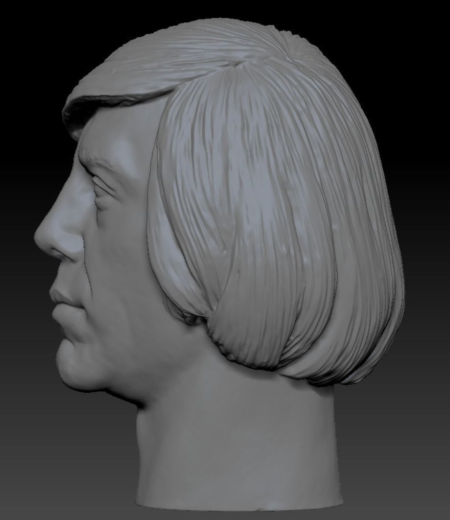 Anton Chigurh Javier Bardem Head sculpture 3D print model 3D model 3D ...