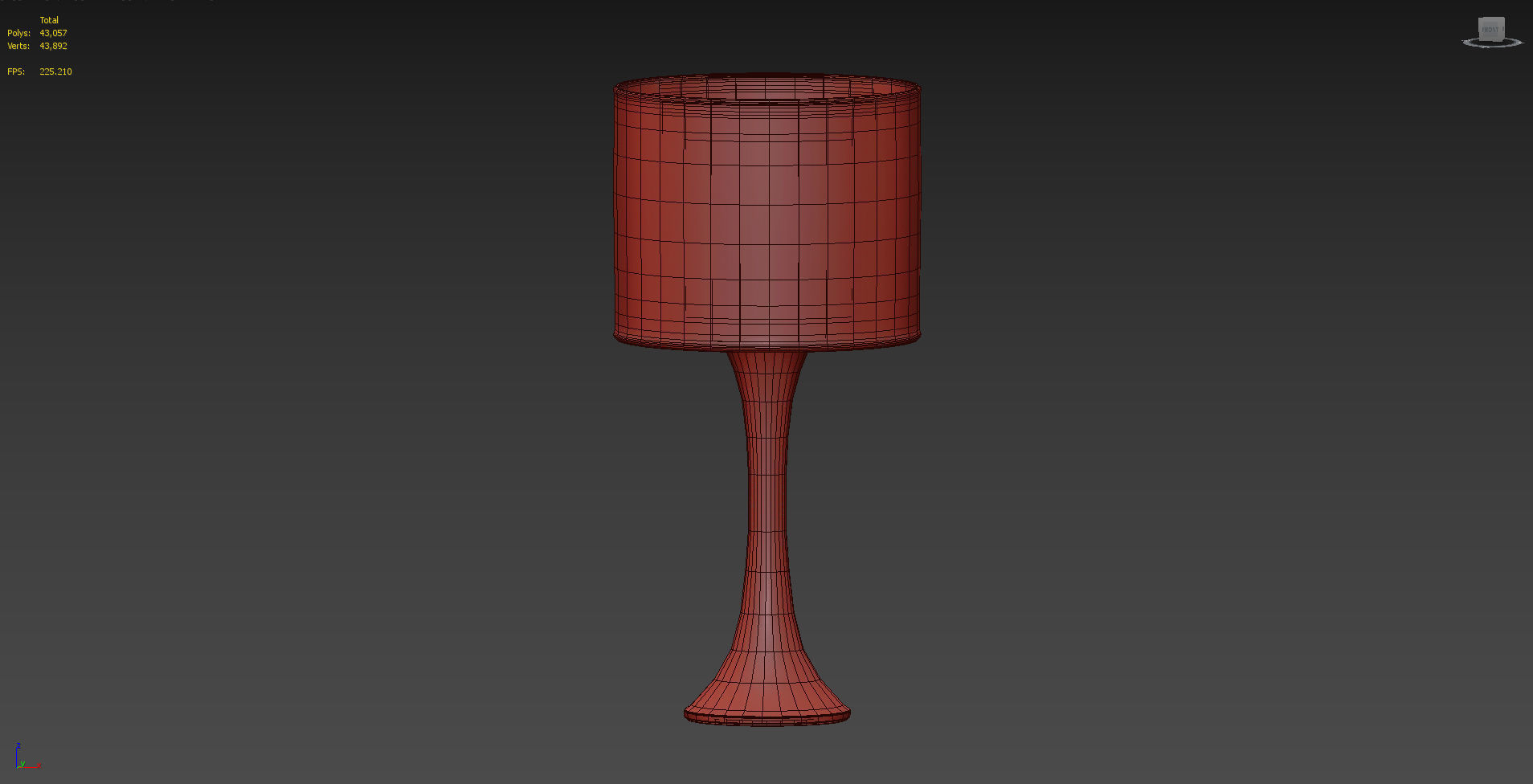 ADA BRASS TABLE LAMP CB2 Exclusive 3D model | CGTrader
