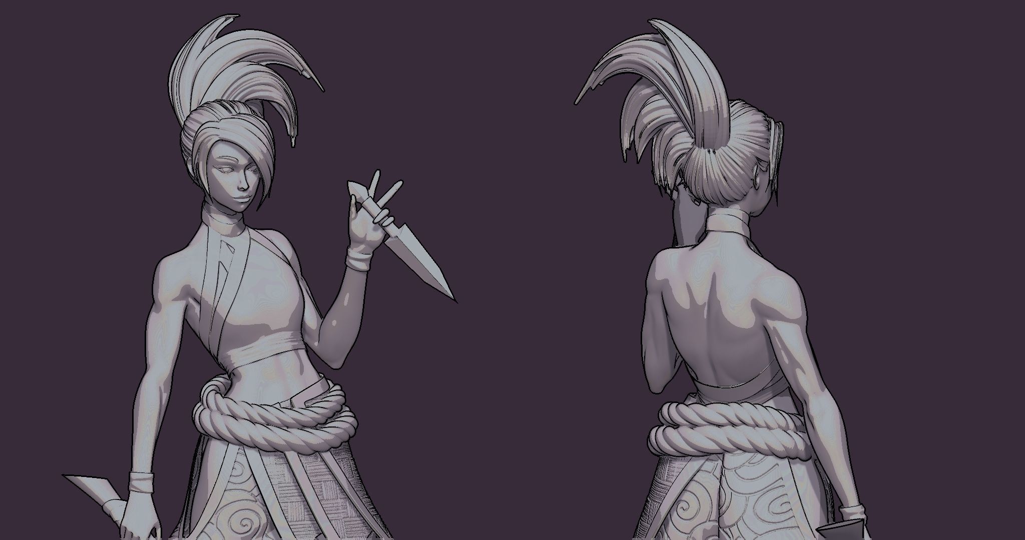 Akali - League of Legends Champion 3D model 3D printable | CGTrader