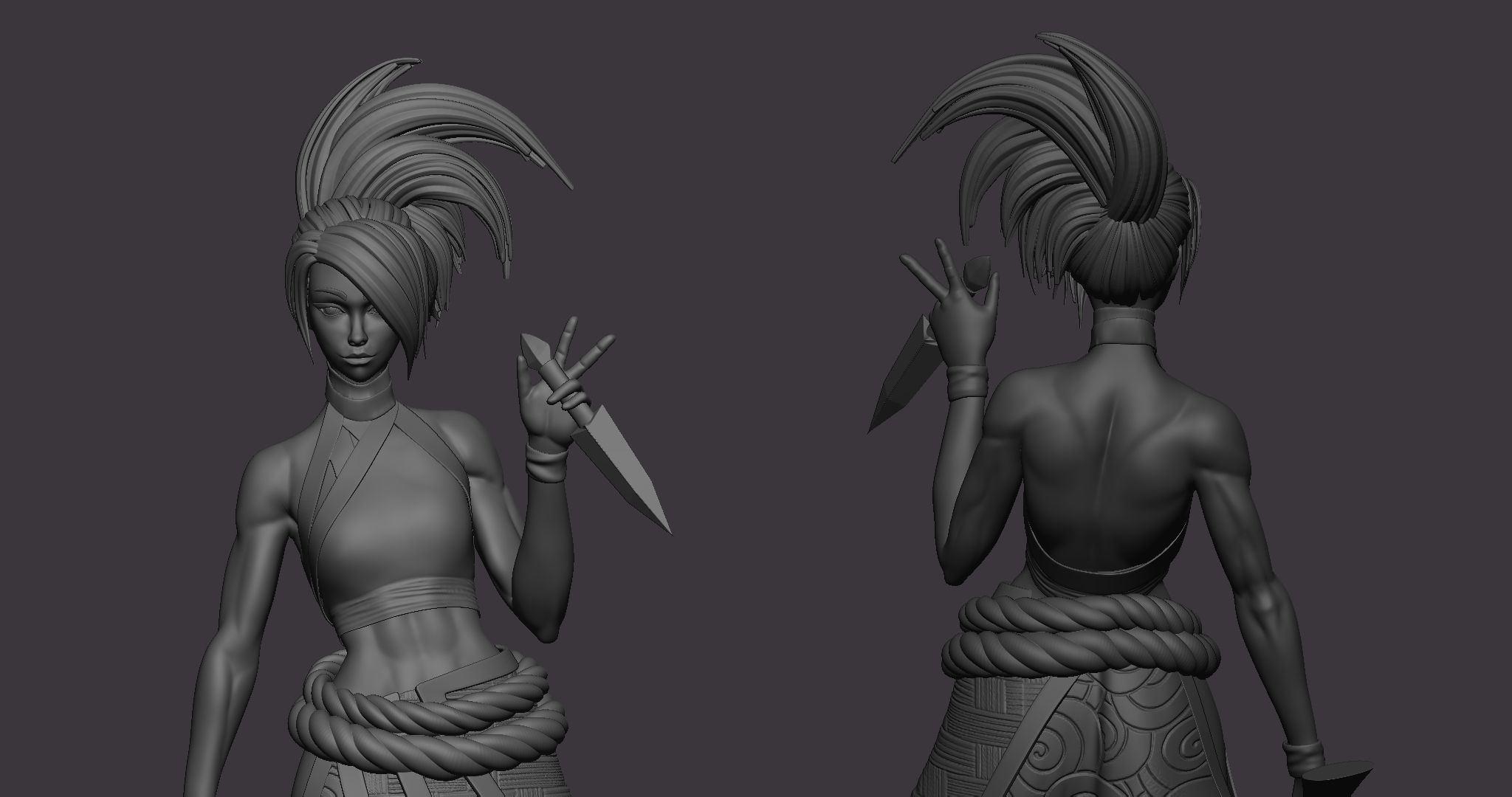Akali - League of Legends Champion 3D model 3D printable | CGTrader