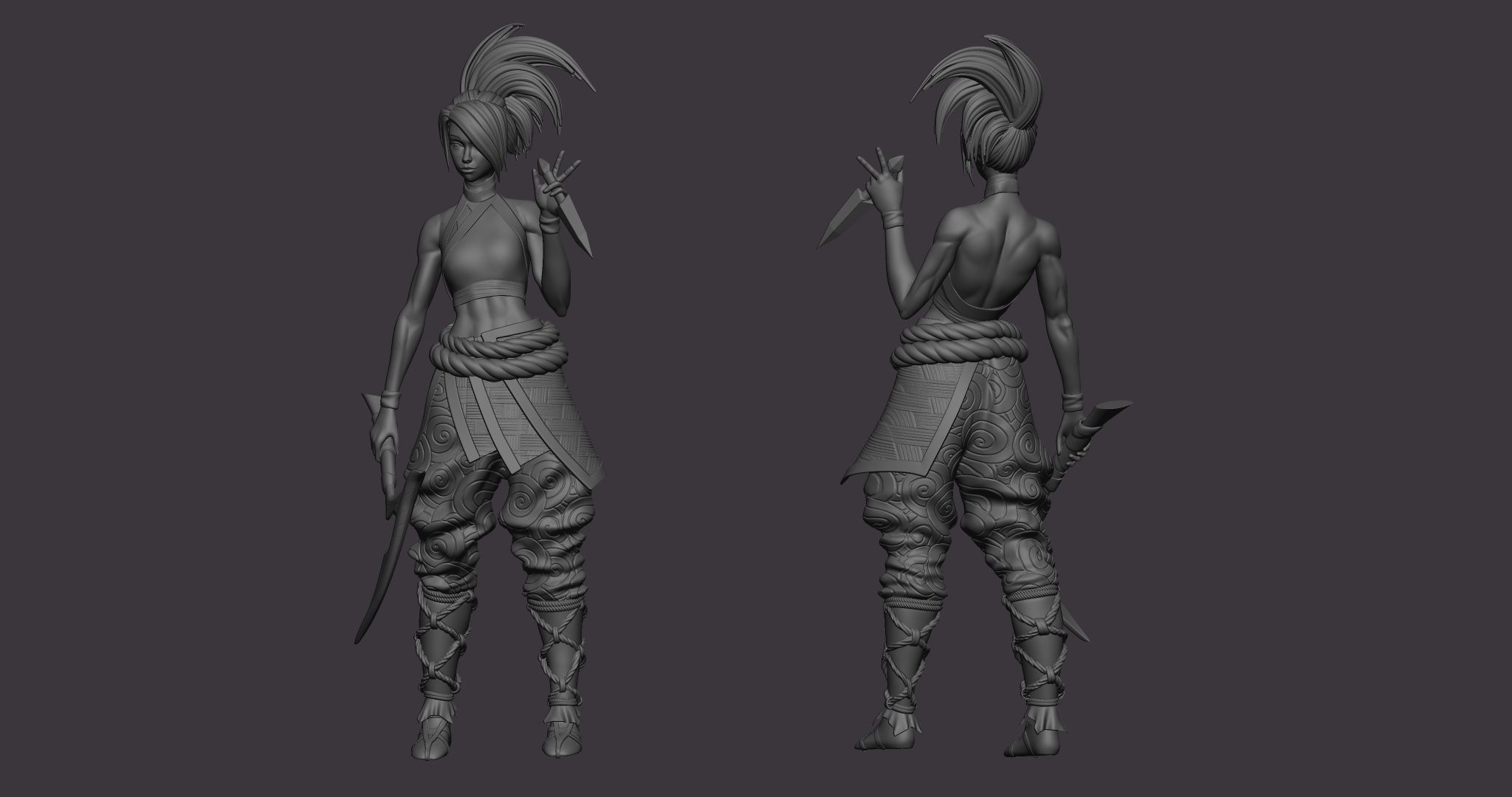 Akali - League of Legends Champion 3D model 3D printable | CGTrader