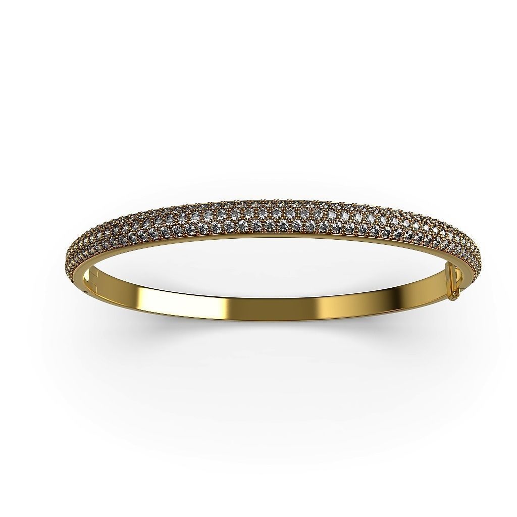 Diamond Bracelet 3D model 3D printable | CGTrader