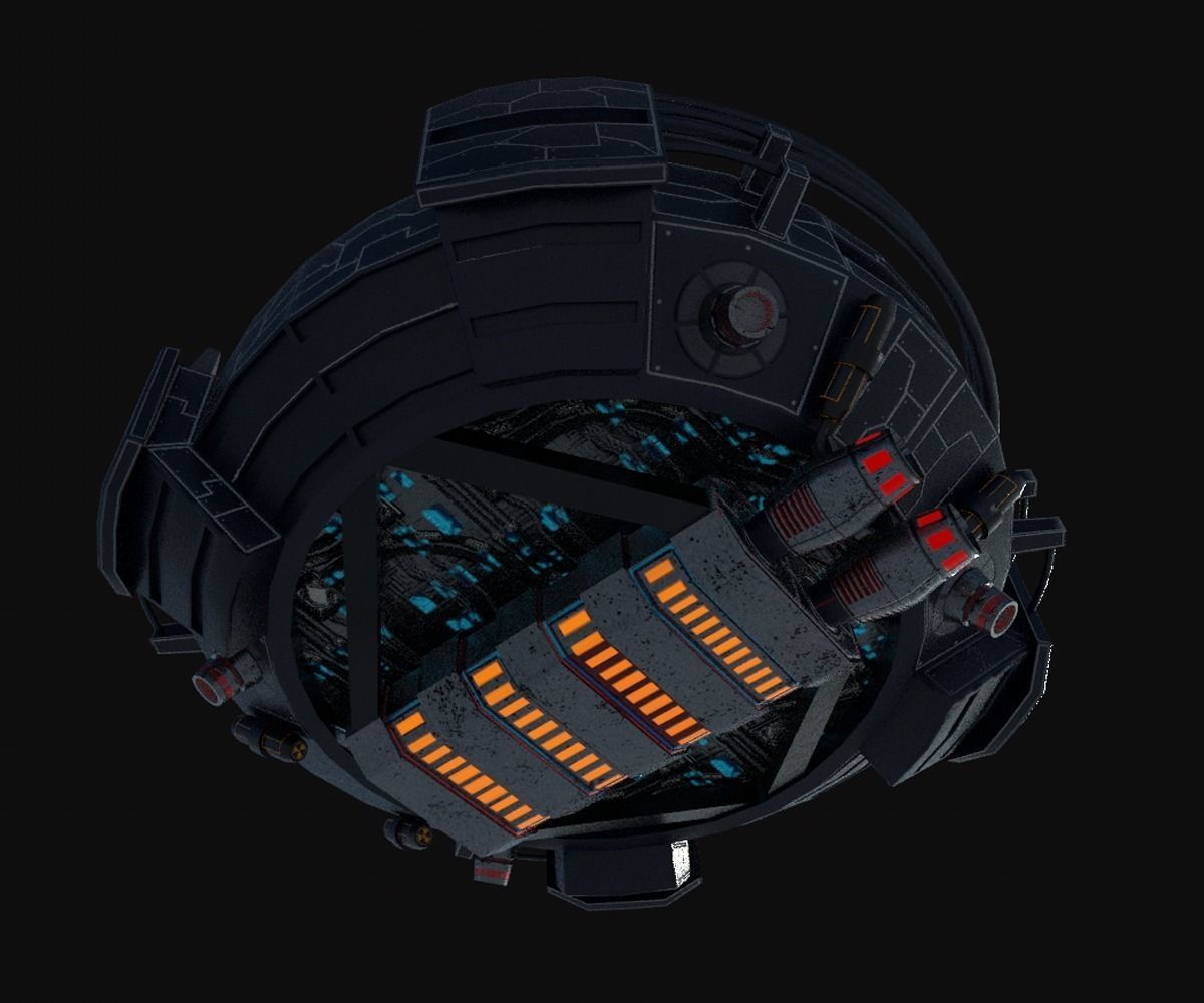 3D model 3D Sci-Fi Industrial Float Platform VR / AR / low-poly | CGTrader