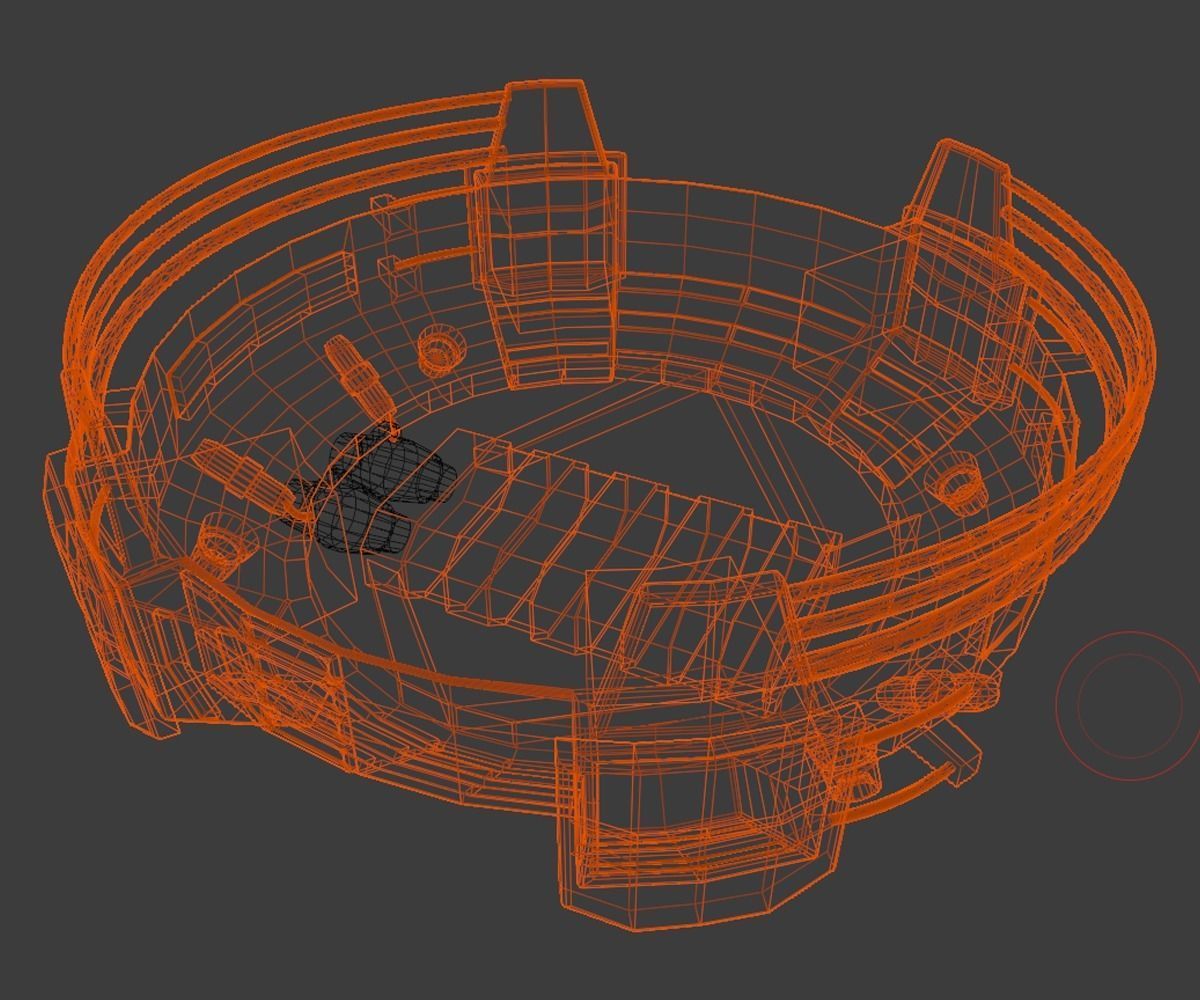 3D model 3D Sci-Fi Industrial Float Platform VR / AR / low-poly | CGTrader