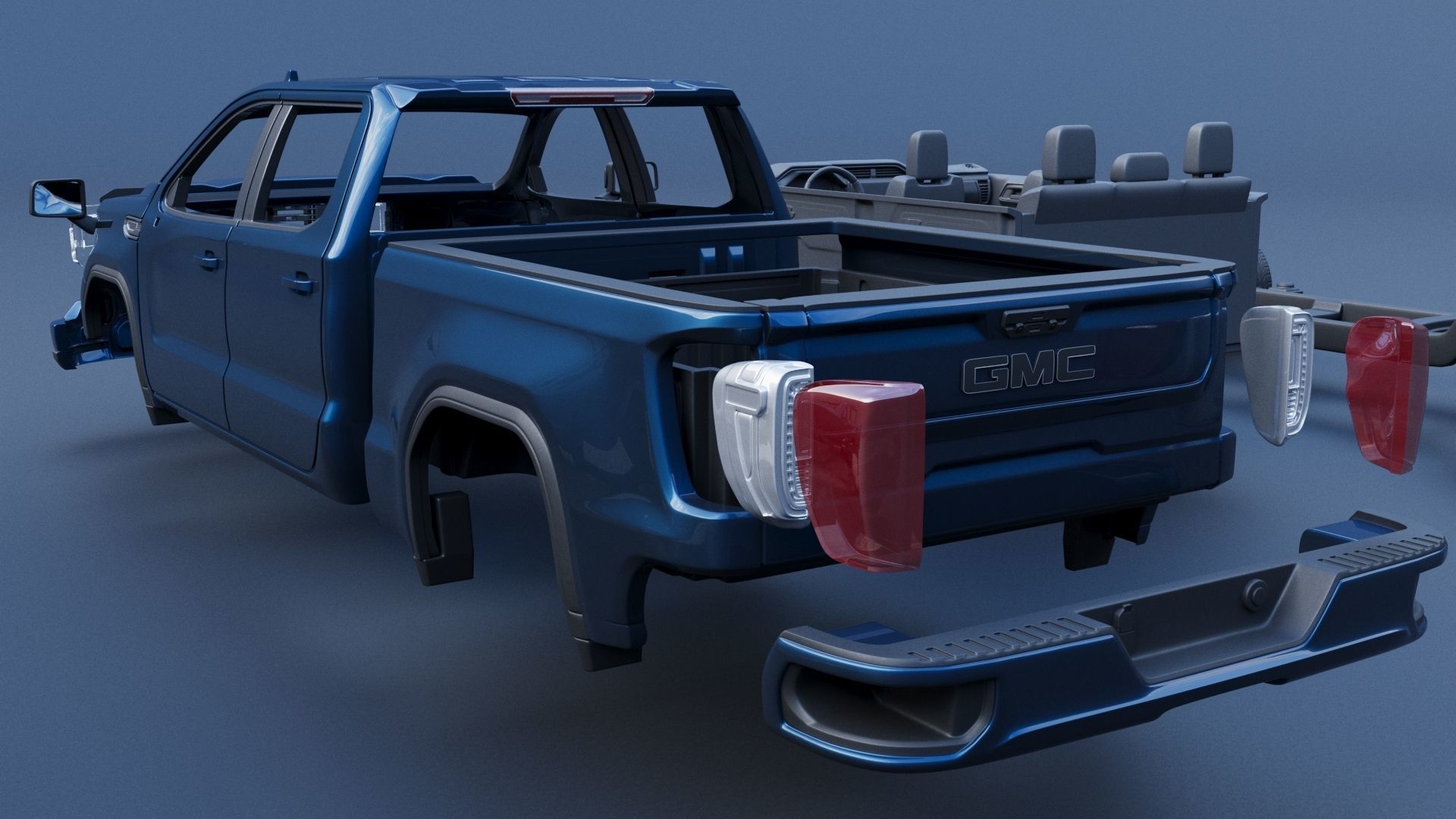 GMC Sierra 1500 - 2023 3D model 3D printable | CGTrader