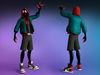 Miles Morales - Spider-Man Across the Spider-Verse Maya rig 3D model rigged | CGTrader