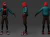 Miles Morales - Spider-Man Across the Spider-Verse Maya rig 3D model rigged | CGTrader