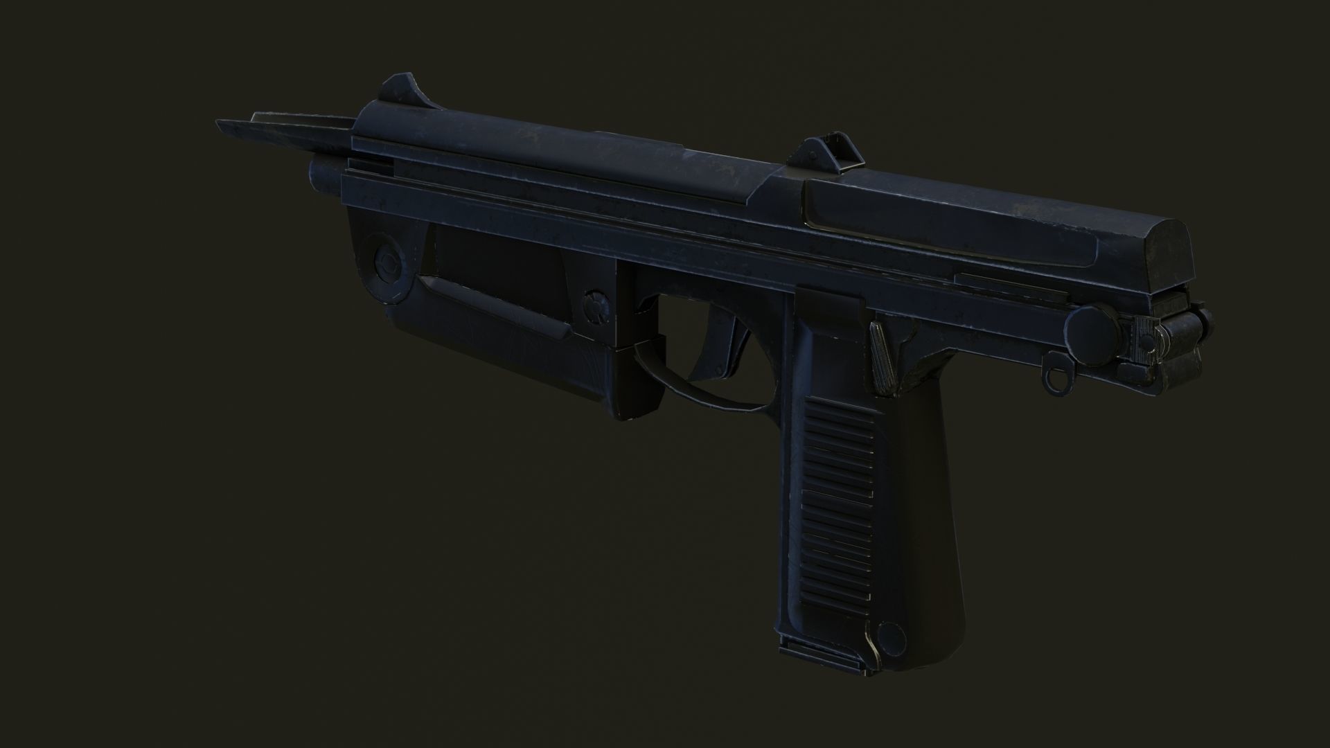 3D model PM63 submachine gun VR / AR / low-poly | CGTrader