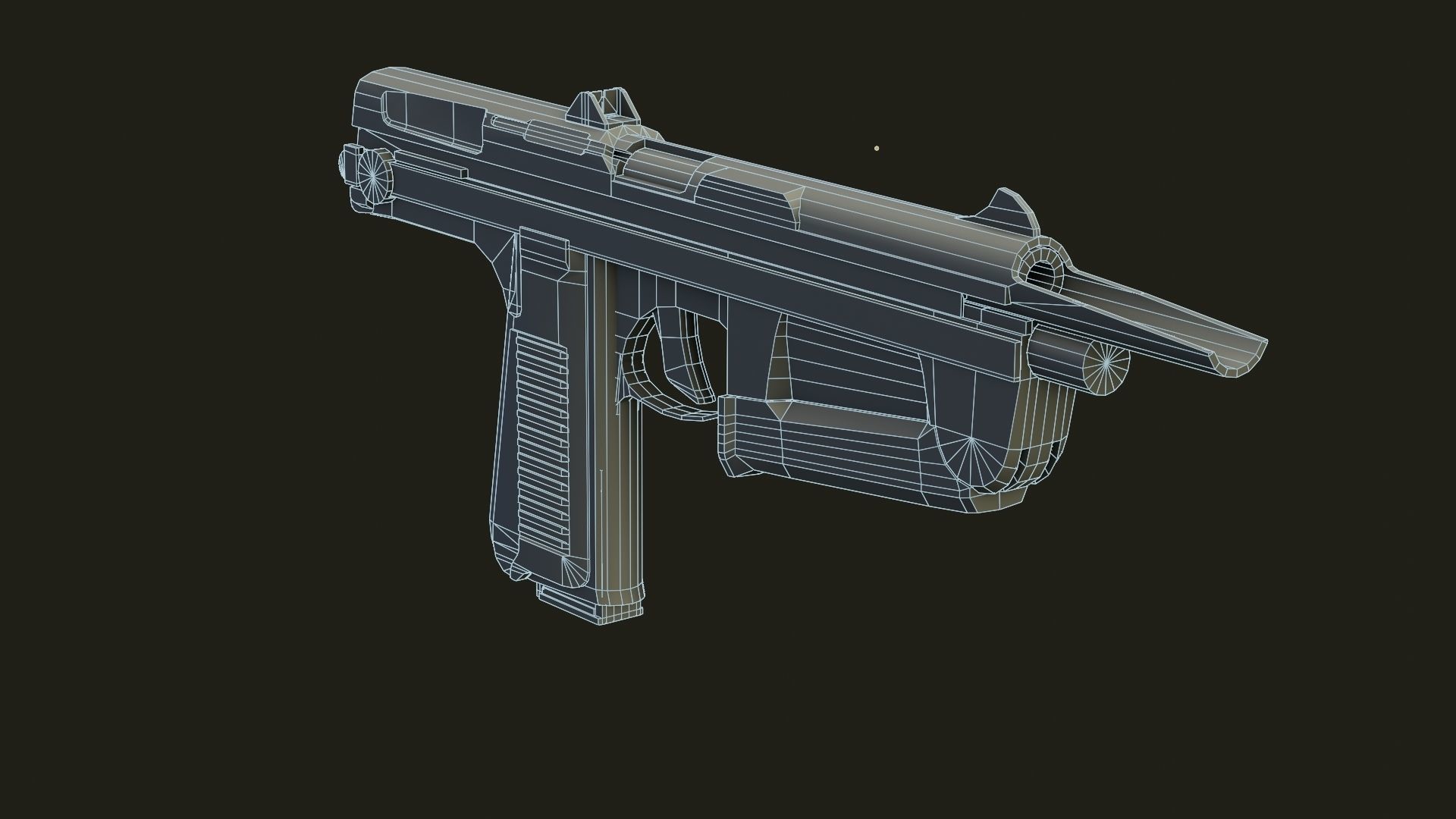 3D model PM63 submachine gun VR / AR / low-poly | CGTrader