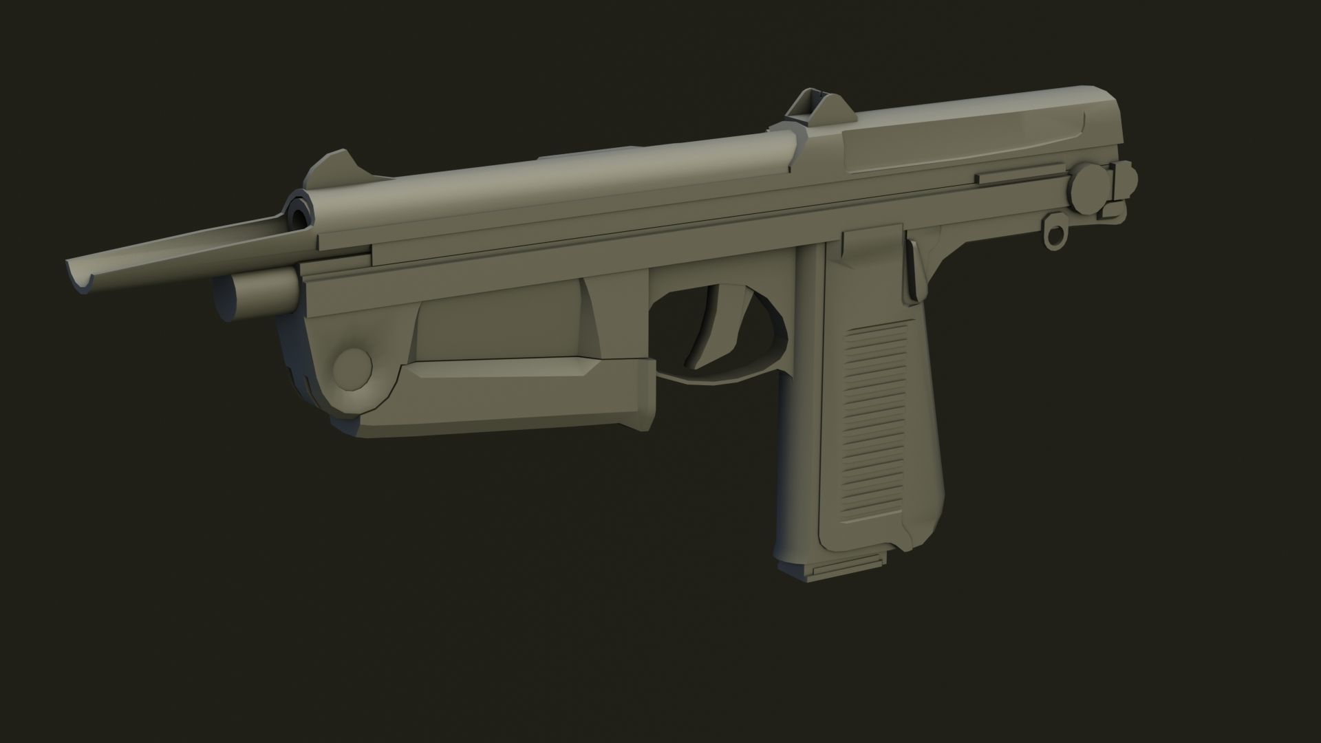 3D model PM63 submachine gun VR / AR / low-poly | CGTrader