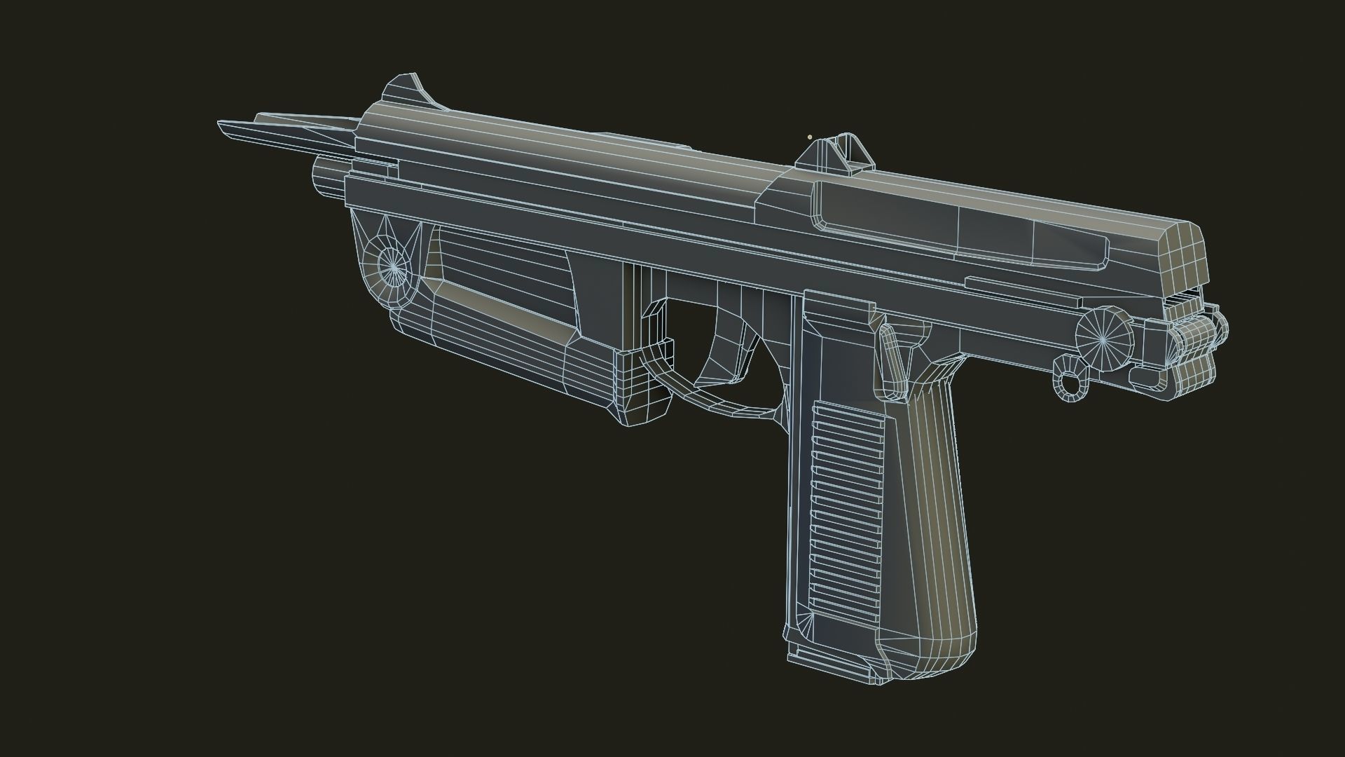 3D model PM63 submachine gun VR / AR / low-poly | CGTrader