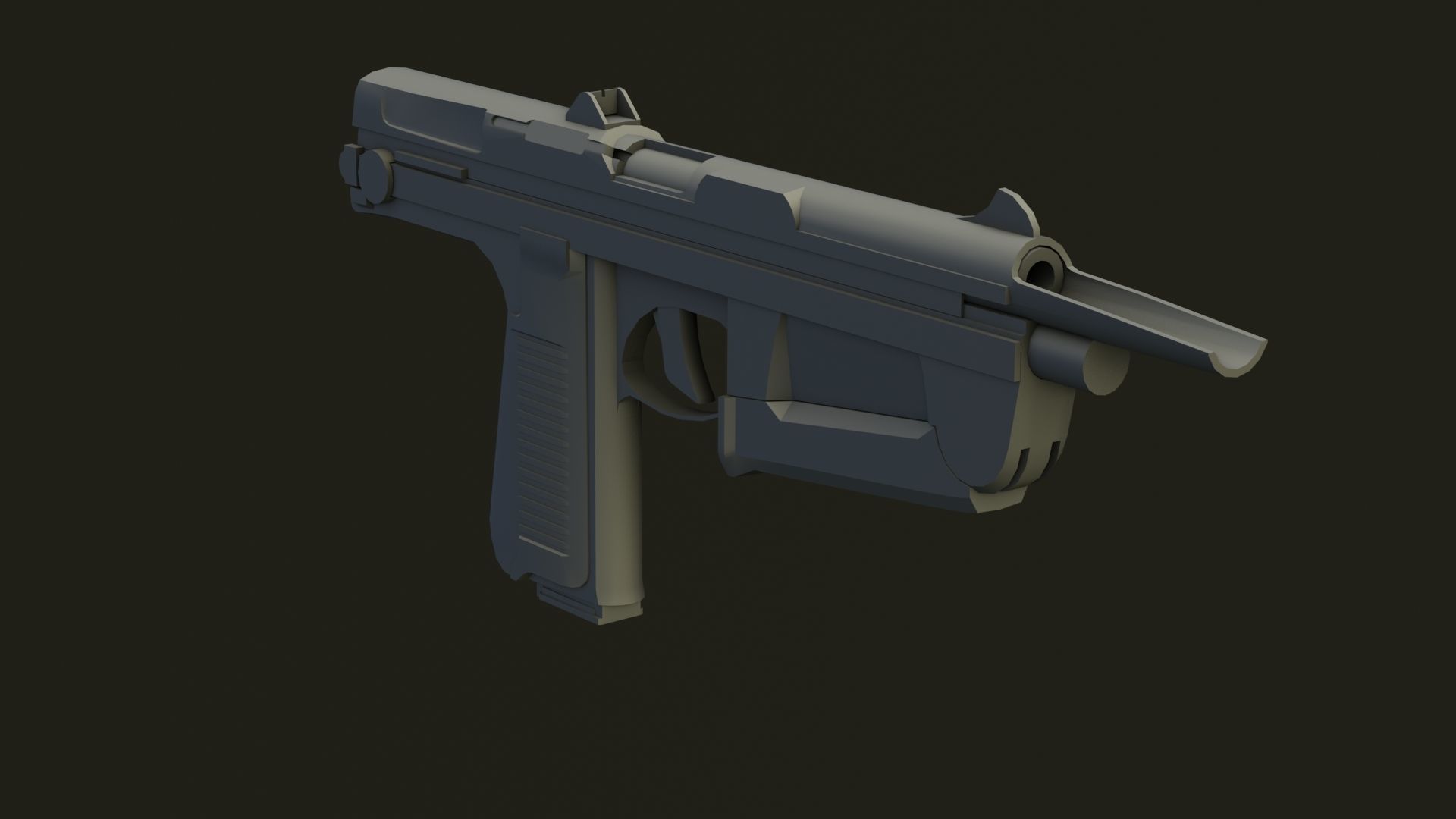 3D model PM63 submachine gun VR / AR / low-poly | CGTrader
