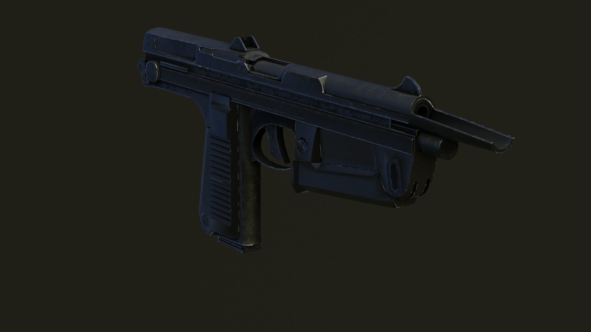 3D model PM63 submachine gun VR / AR / low-poly | CGTrader