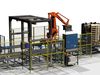 3D model FULL Line Robot Palletizer Industrial - DMP Project ABB 660 VR ...