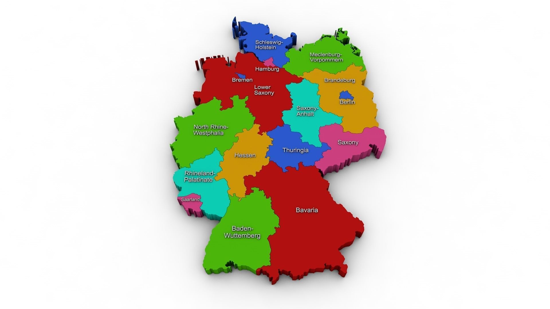 Germany Map Pack 3D model | CGTrader