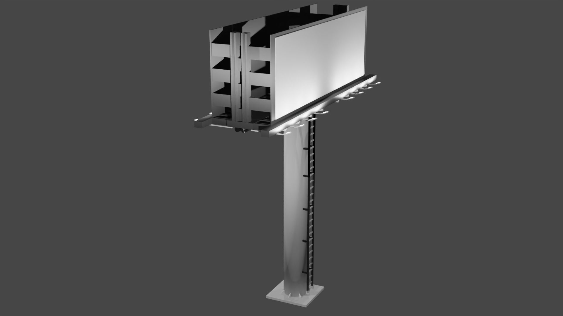 Two Sided Billboard 3d Model 3D model | CGTrader