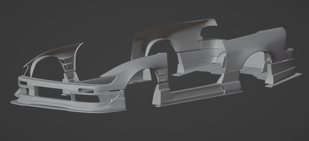 S13 Origin Labo Racing Line Bodykit 3D model | CGTrader